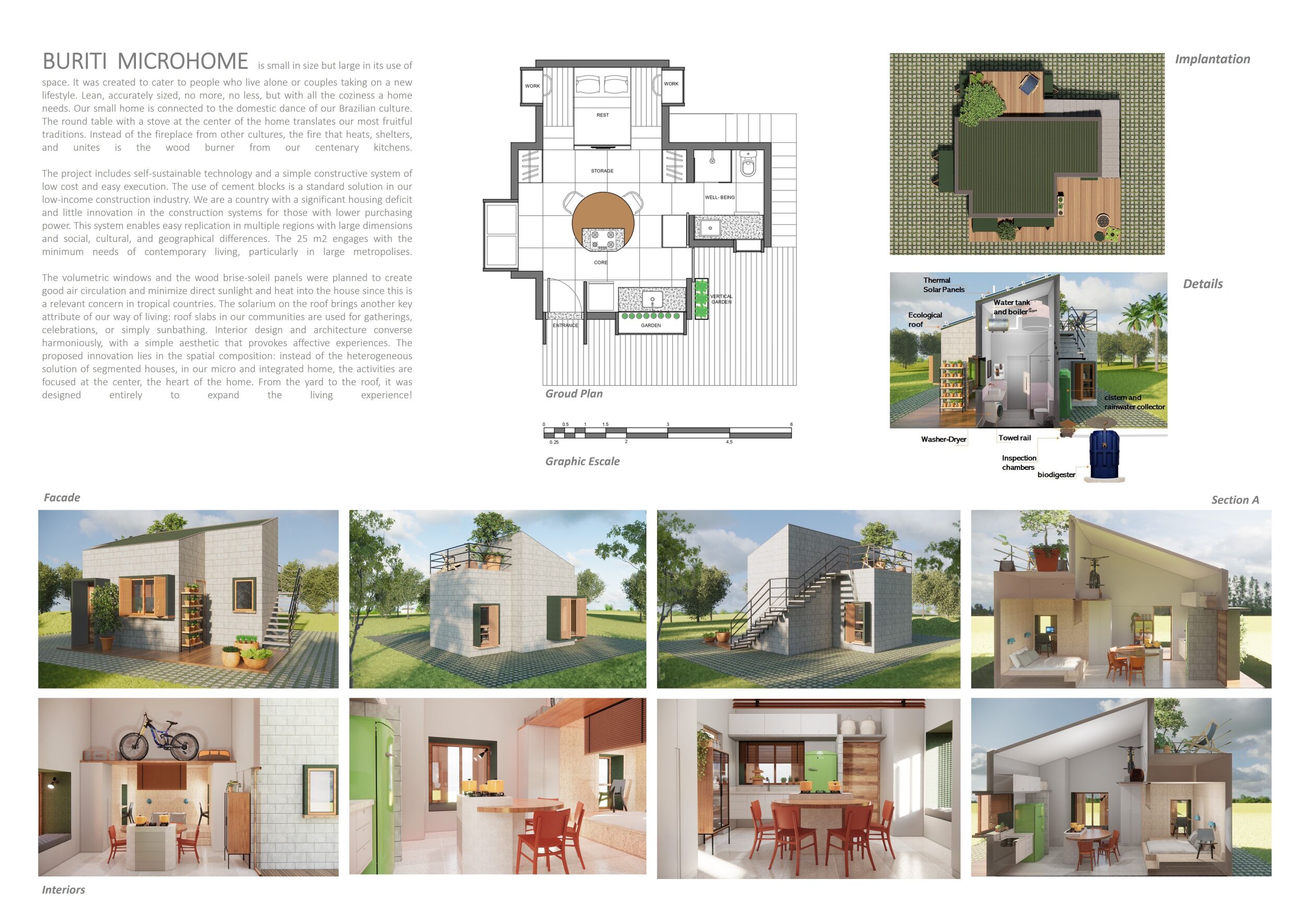 Architecture project // Cement Block Design Featuring Communal Spaces ...