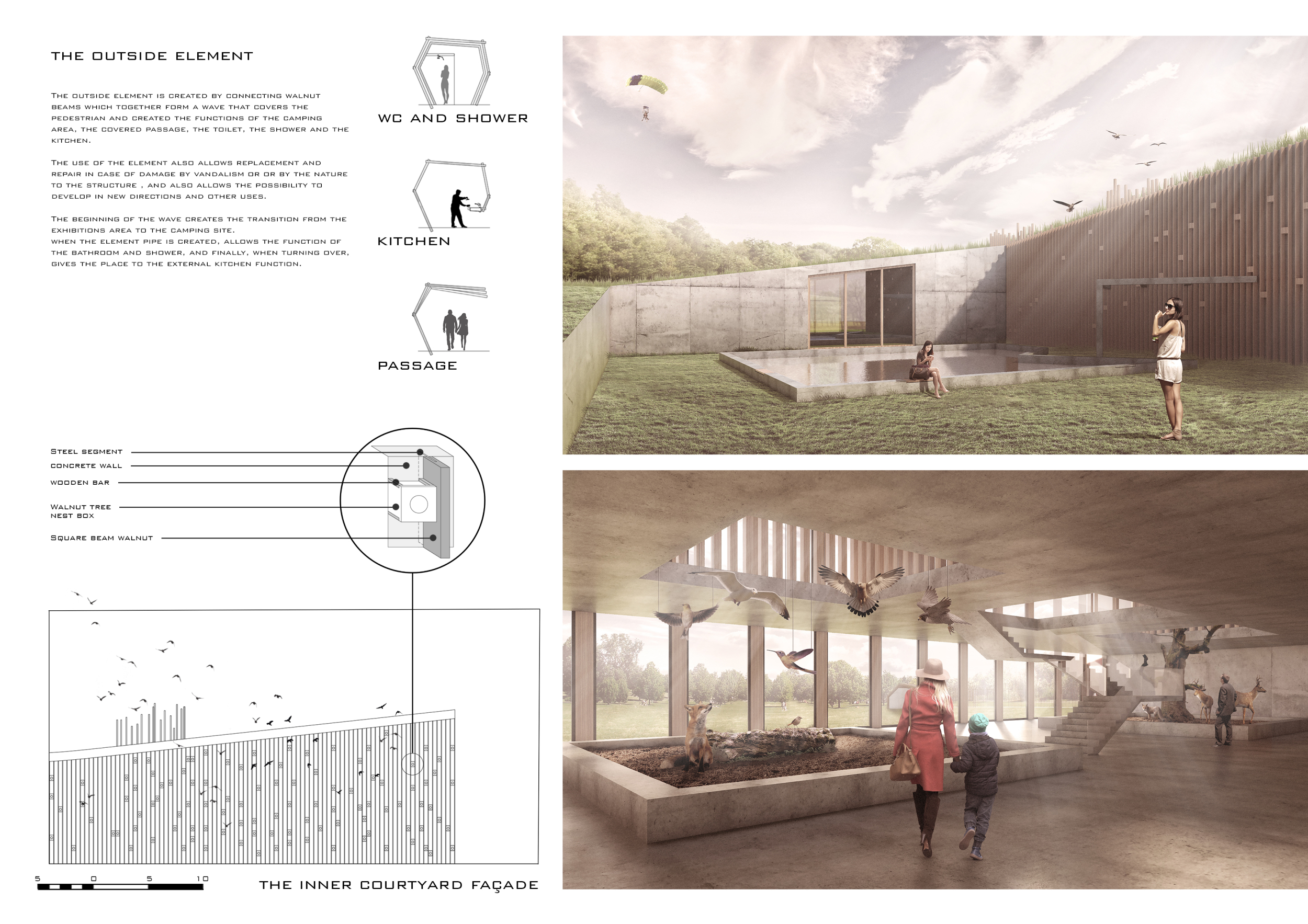 Architecture project // Living Roof and Nesting Niches Enhance Visitor ...