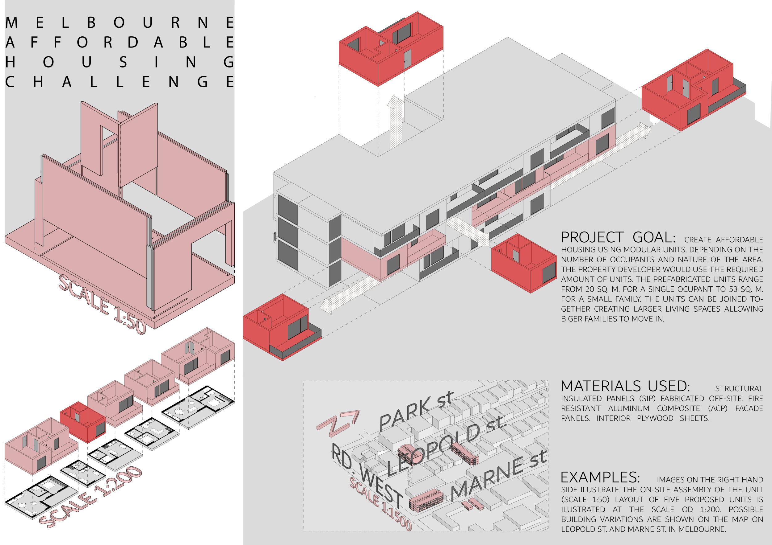 Architecture project // Interconnected Modular Units Featuring SIP and ...