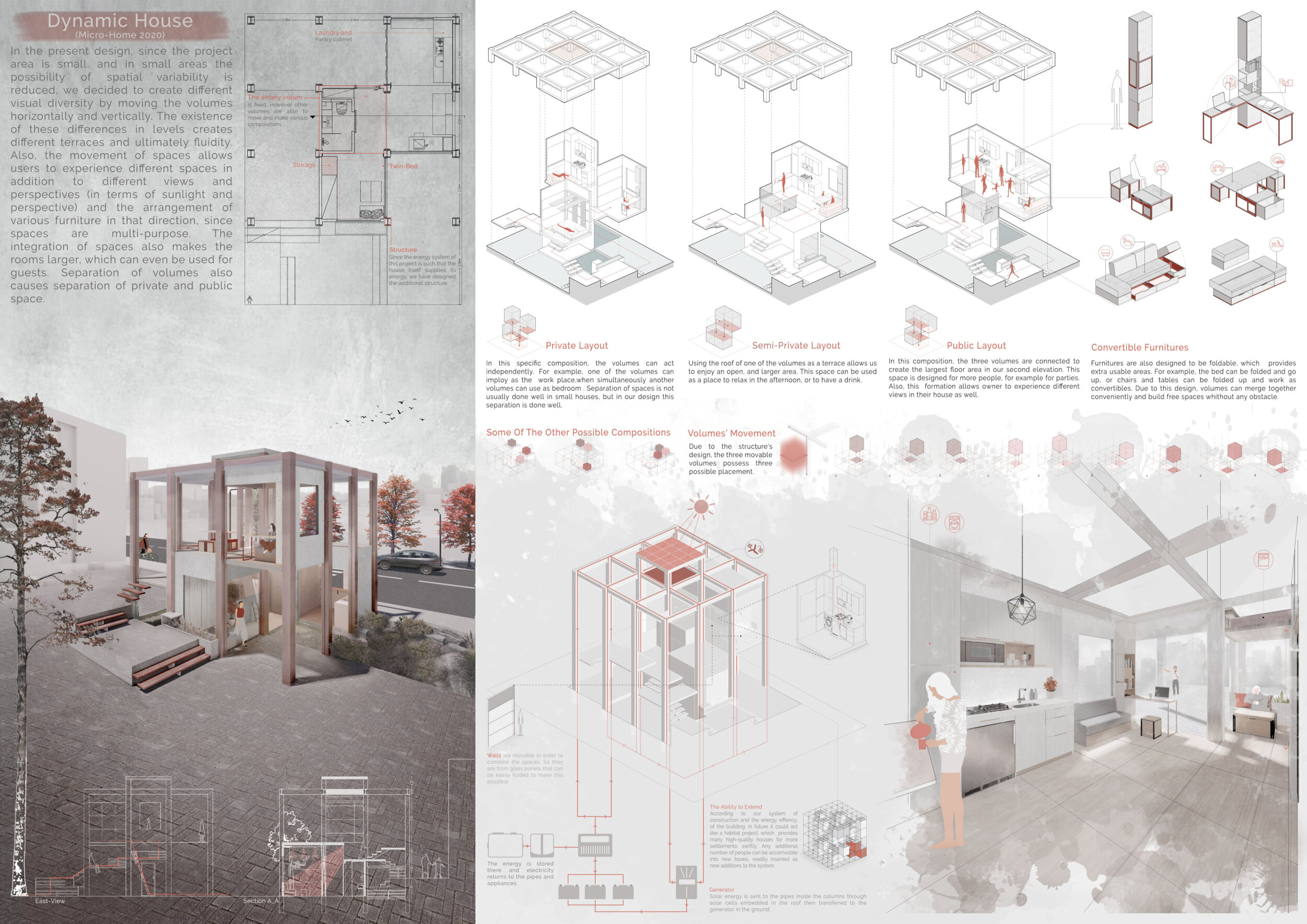 Architecture project // Movable Walls and Solar Cells in Compact Living ...