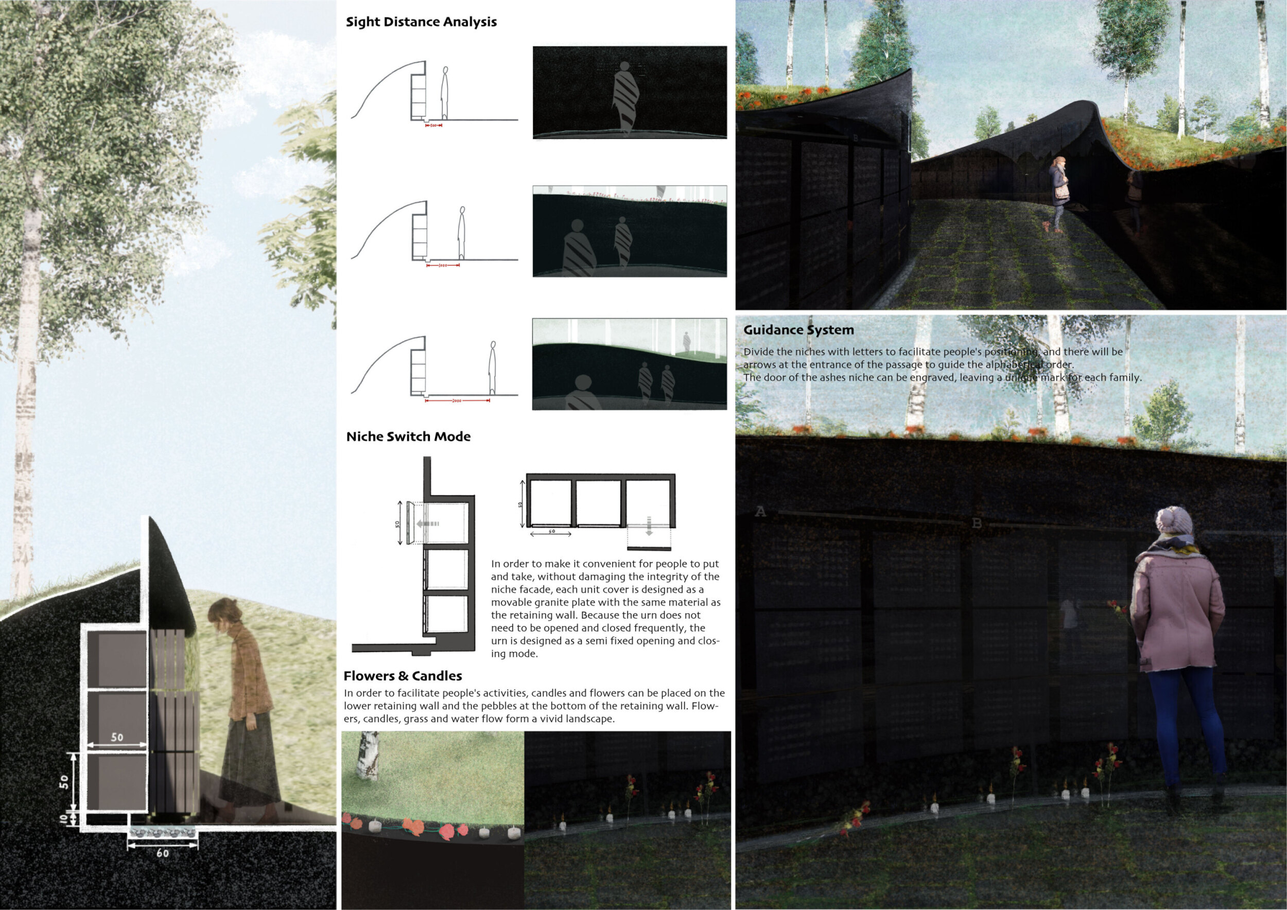 Architecture project // Granite Niches Integrated Within Flowing ...