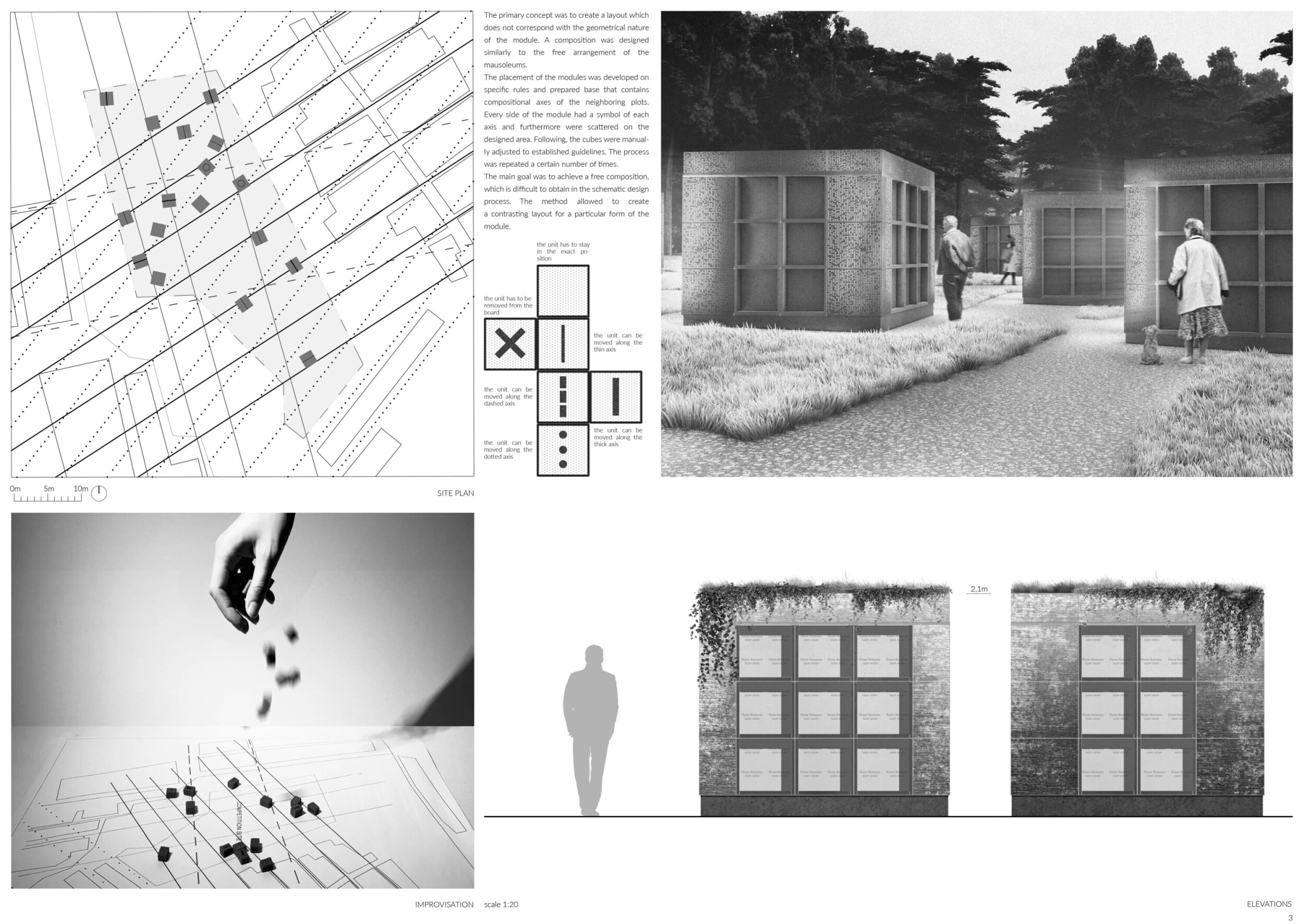 Architecture project // Translucent Concrete Niches Illuminated by ...