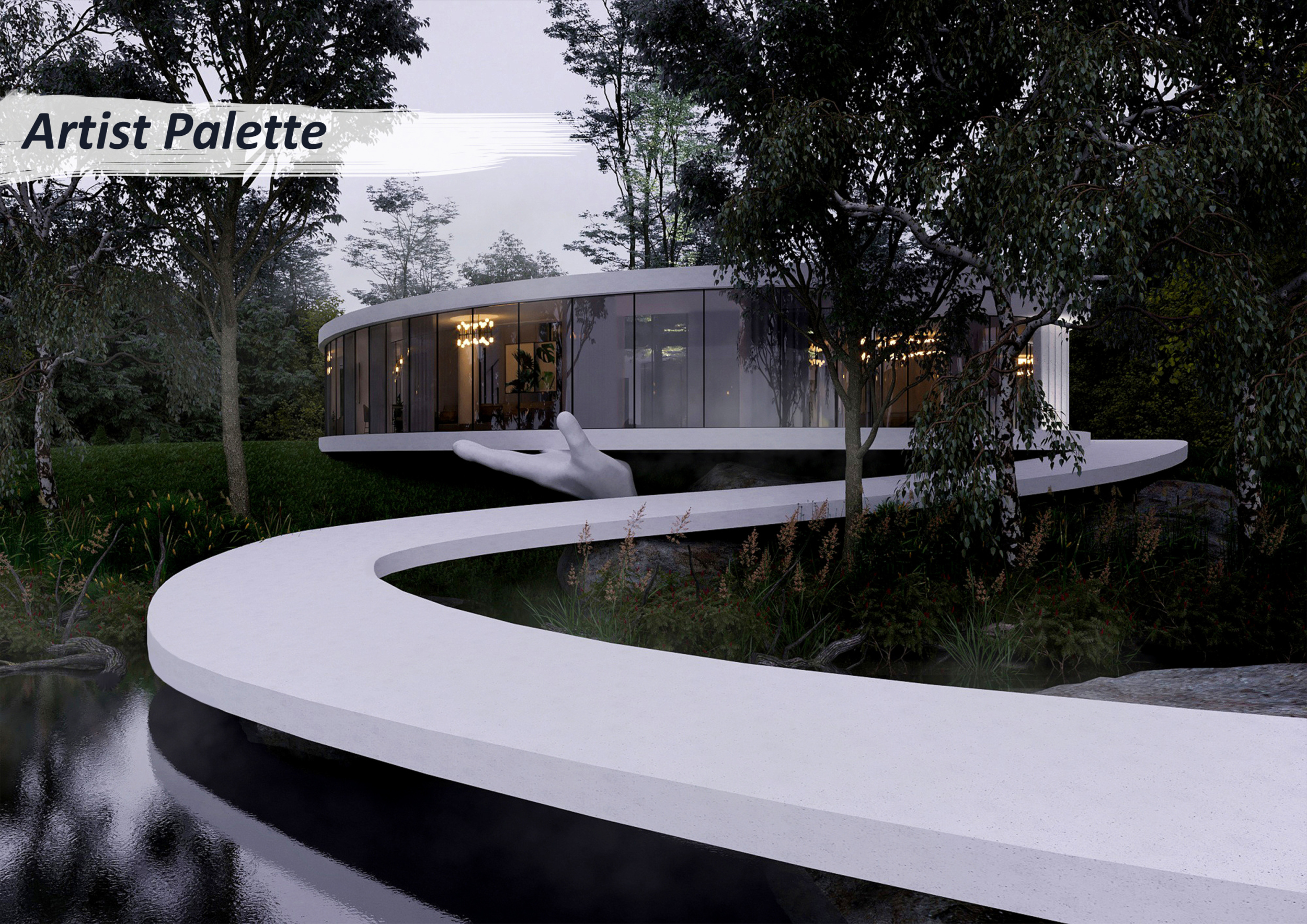 Architecture project // Natural Light and Fluidity in an Oval Shaped ...