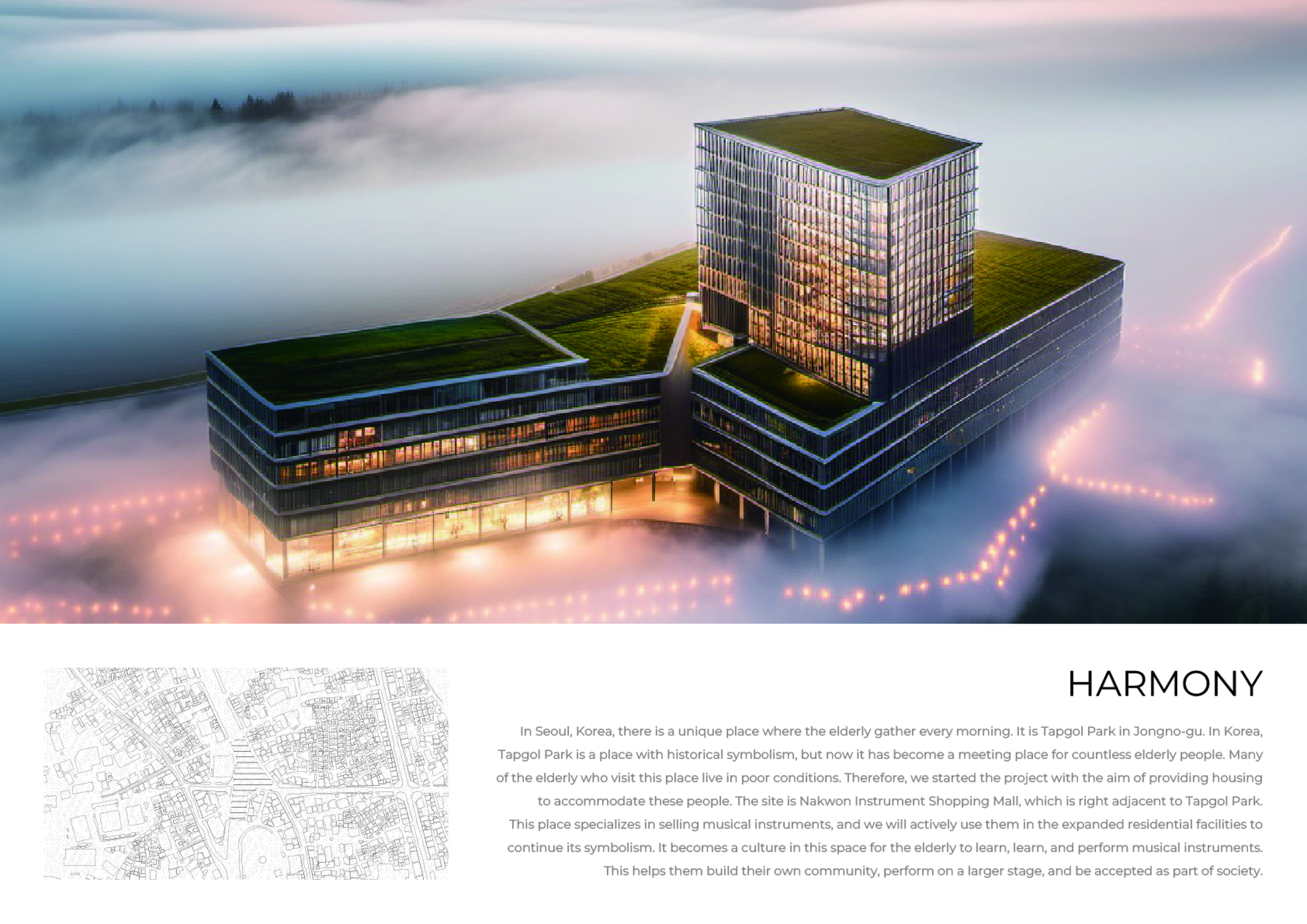Architecture project // Sustainable Living Spaces with Green Roofs and ...