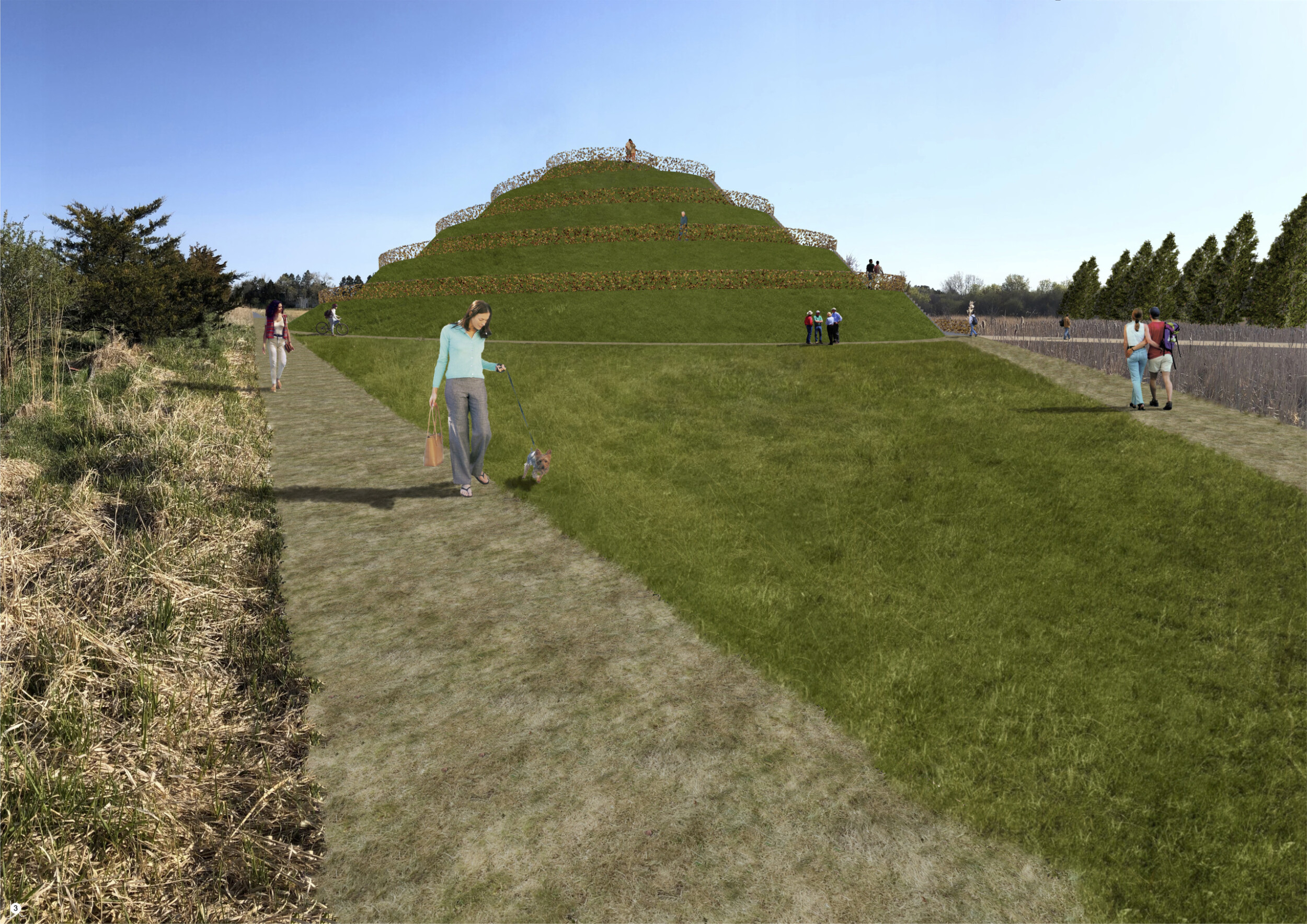 Architecture project // Spiral Landscape Mound Crafted from Recycled ...