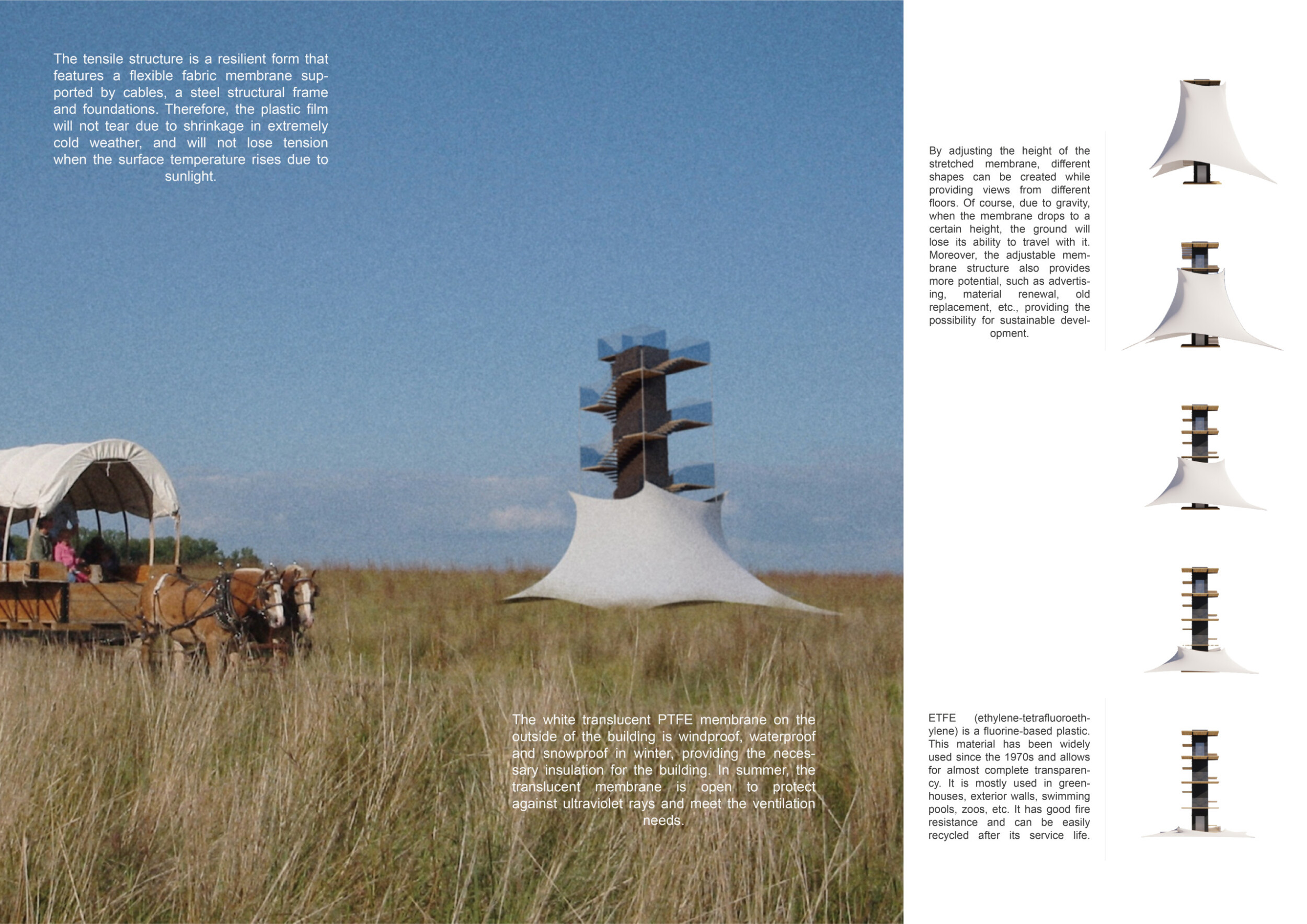 Architecture project // Tensile Ptfe Membrane Enveloping a Timber ...