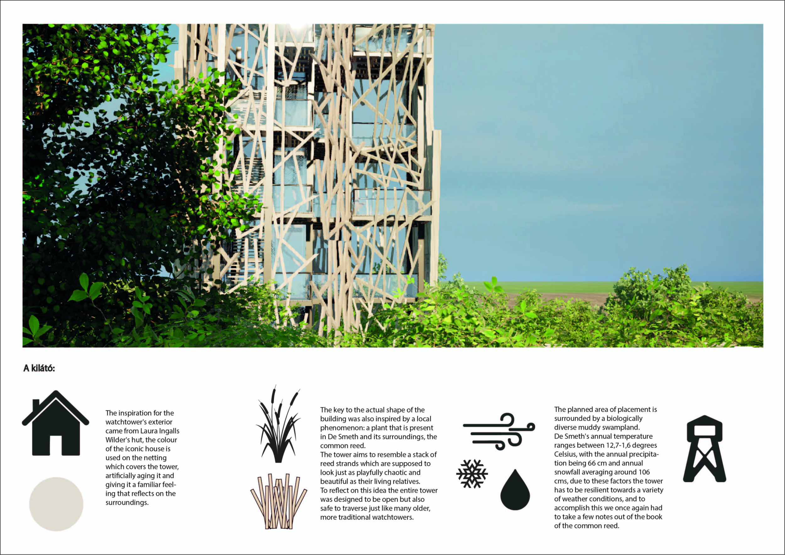 Architecture project // Biomimetic Structure in Moss-Lined Wood Tower ...