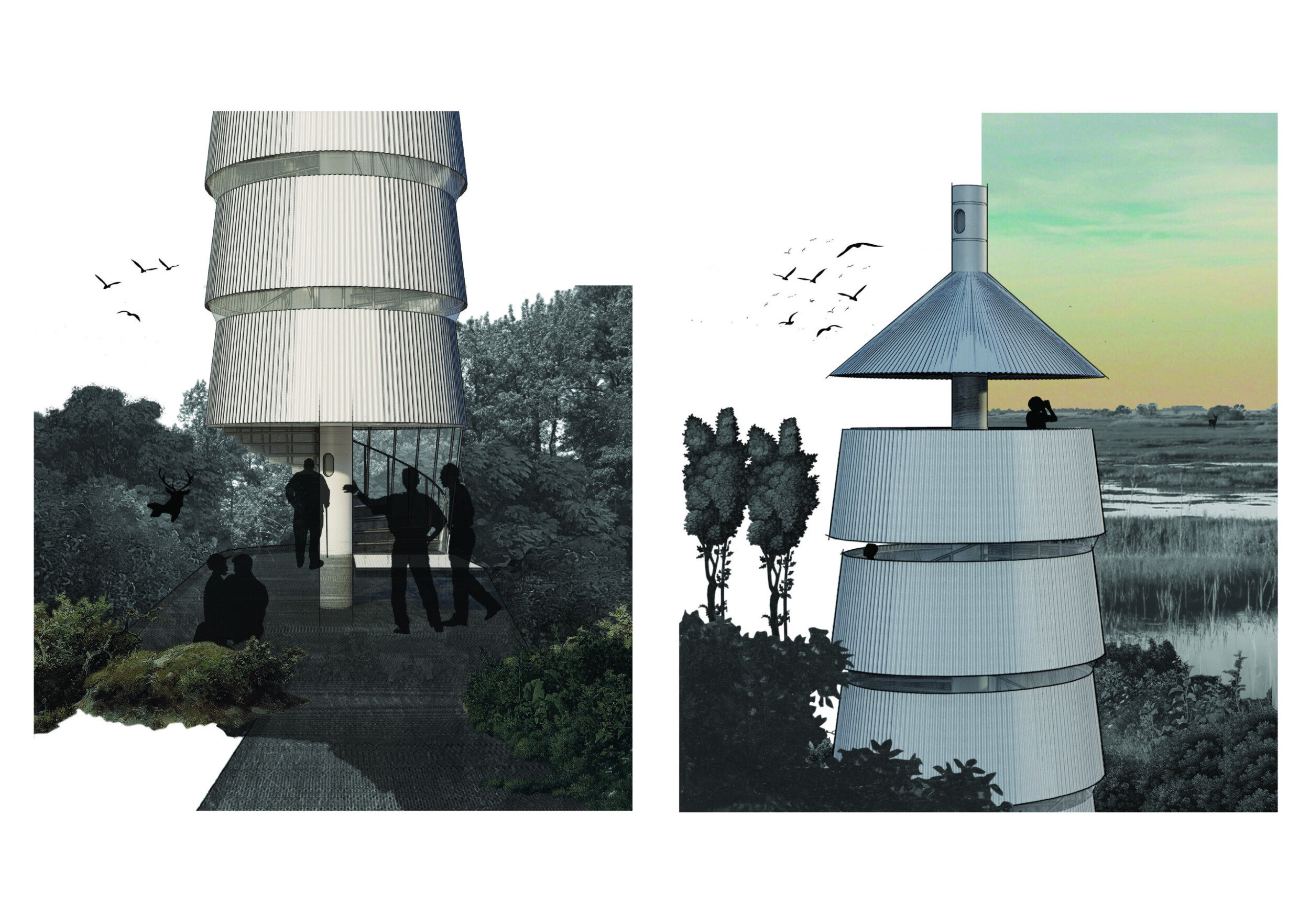 Architecture project // Cylindrical Structure Featuring Corrugated ...