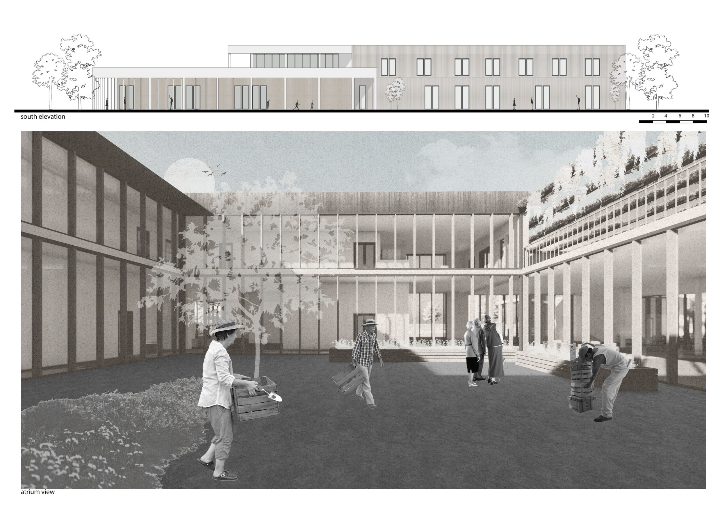 Architecture project // Charred Wooden Shingles and Cross-Laminated ...