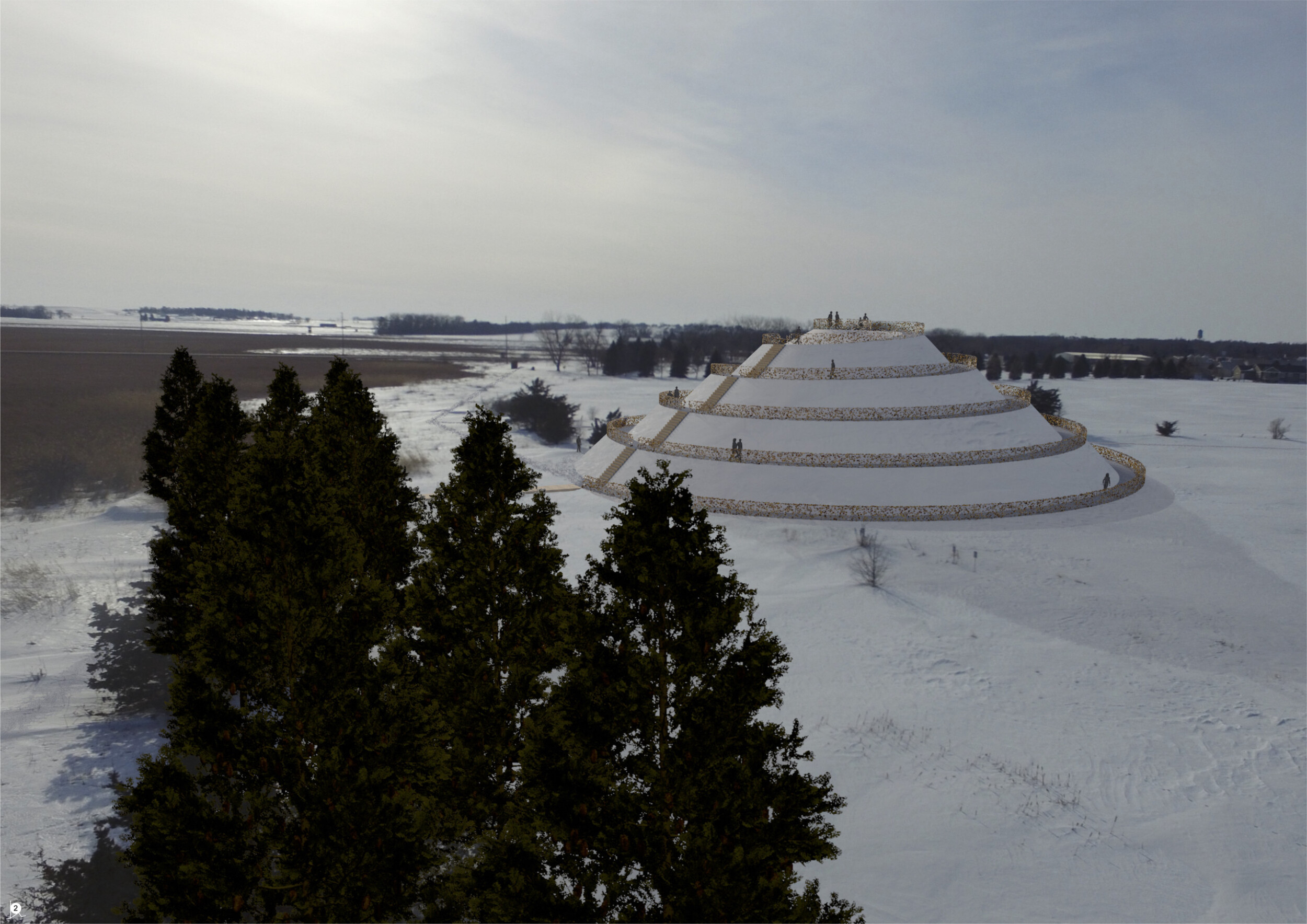 Architecture project // Spiral Landscape Mound Crafted from Recycled ...
