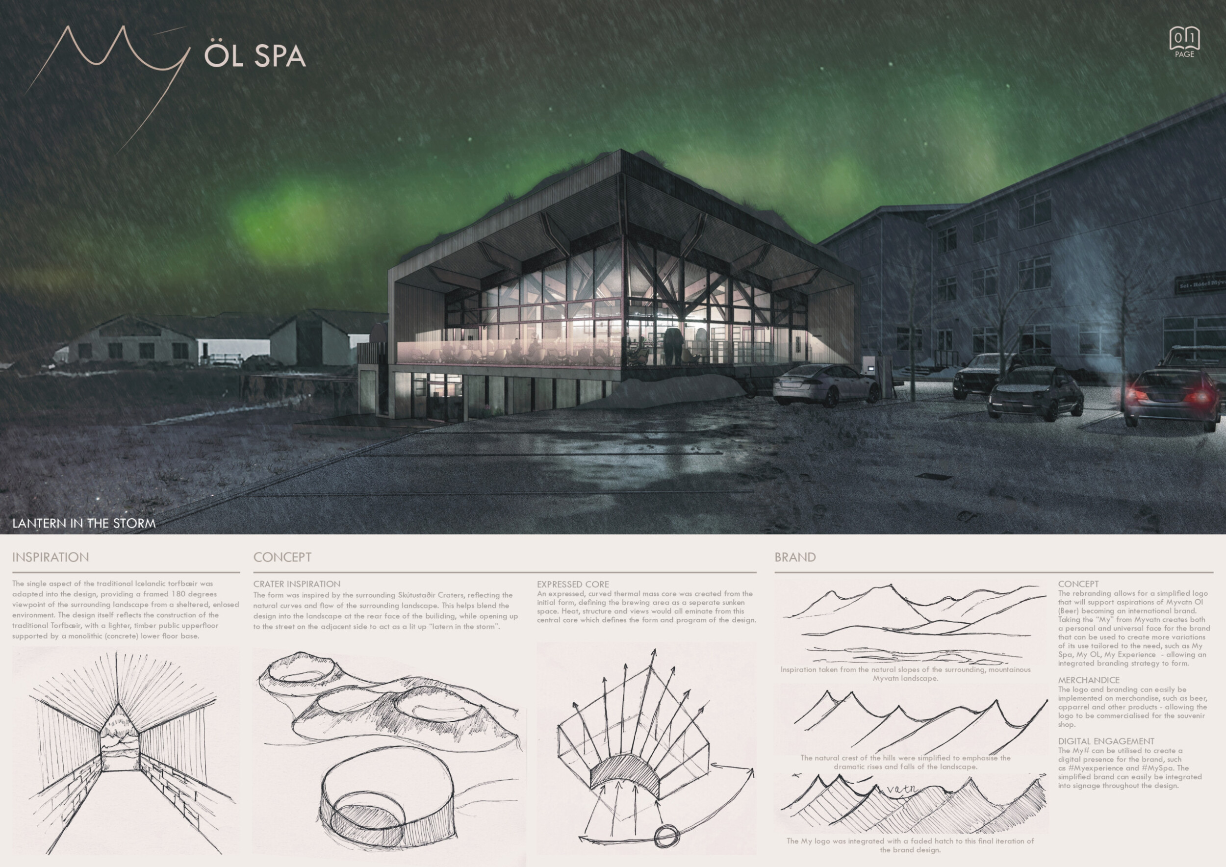 Architecture project // Larch Cladding and Green Roofs Define a ...