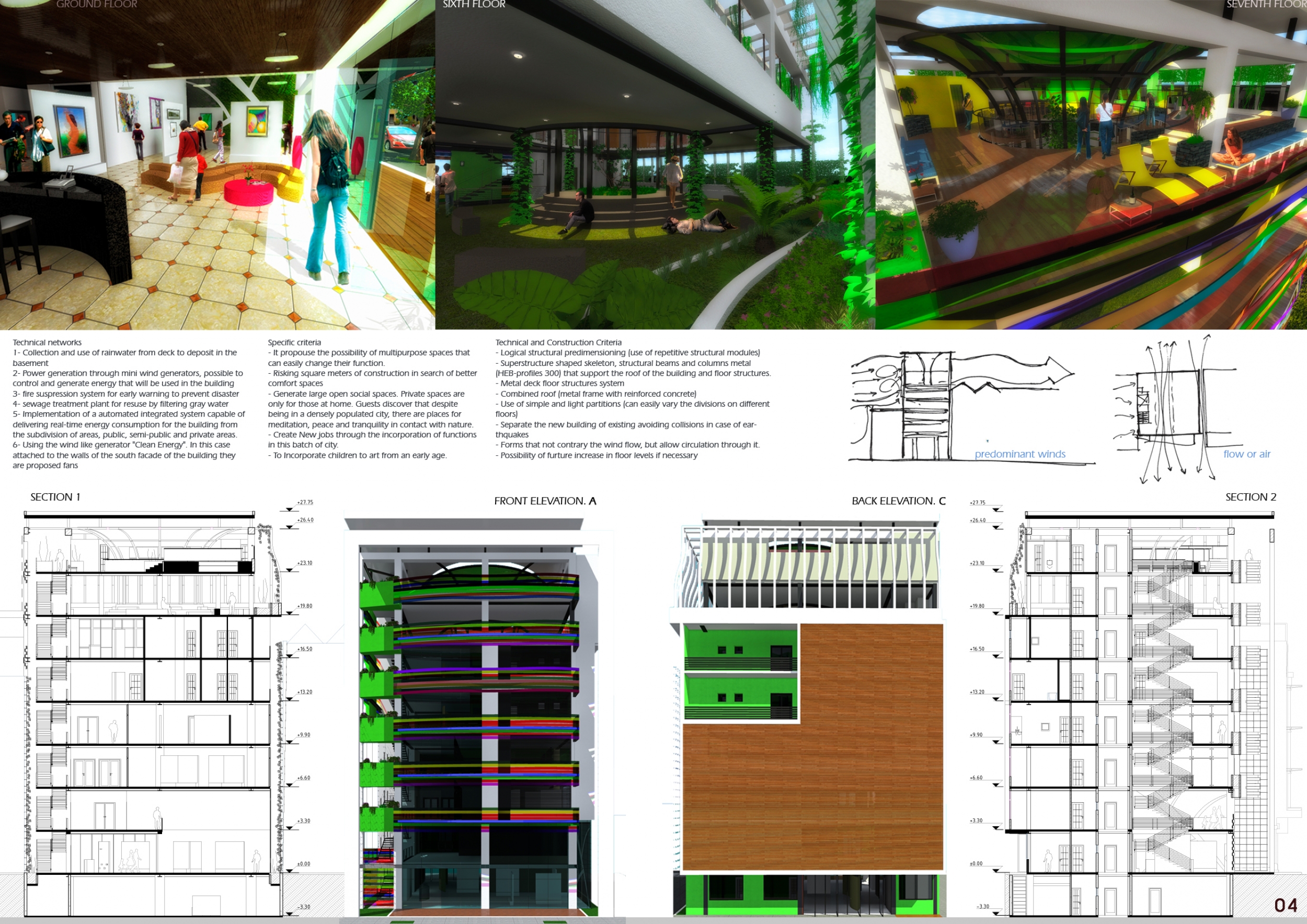 Architecture project // Lattice Facade and Natural Ventilation in a ...