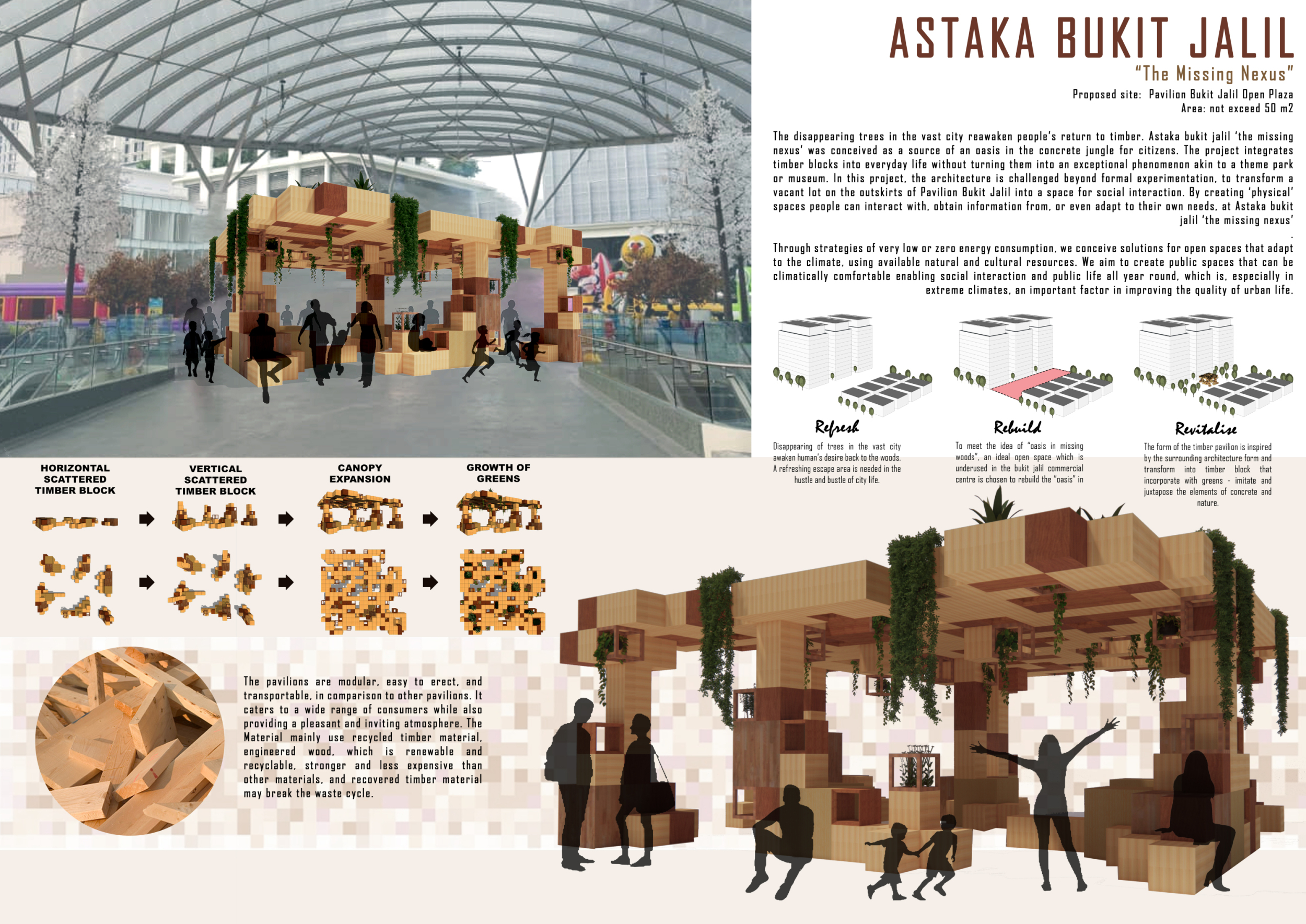 Architecture project // Recycled Timber Pavilion Offering Nature ...