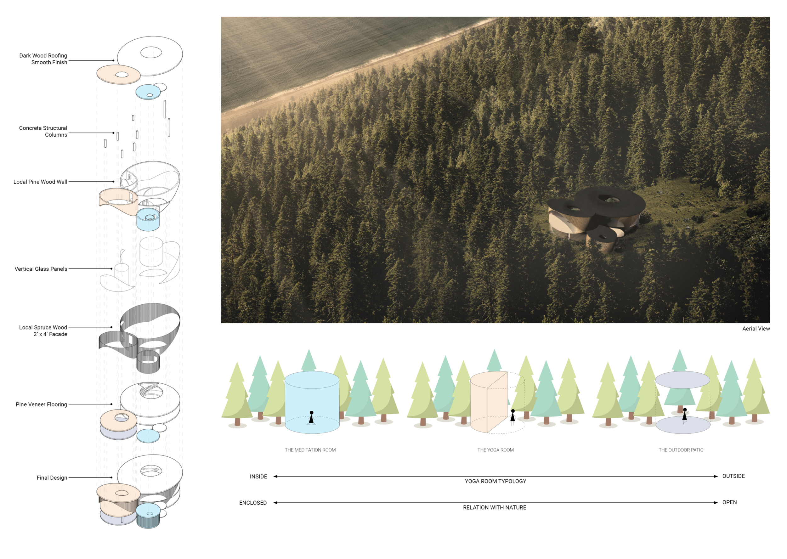 Architecture project // Curvilinear Structure in Local Timber Within a ...