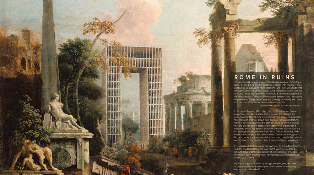 Architecture competition Rome Collective Living Challenge Honorable ...