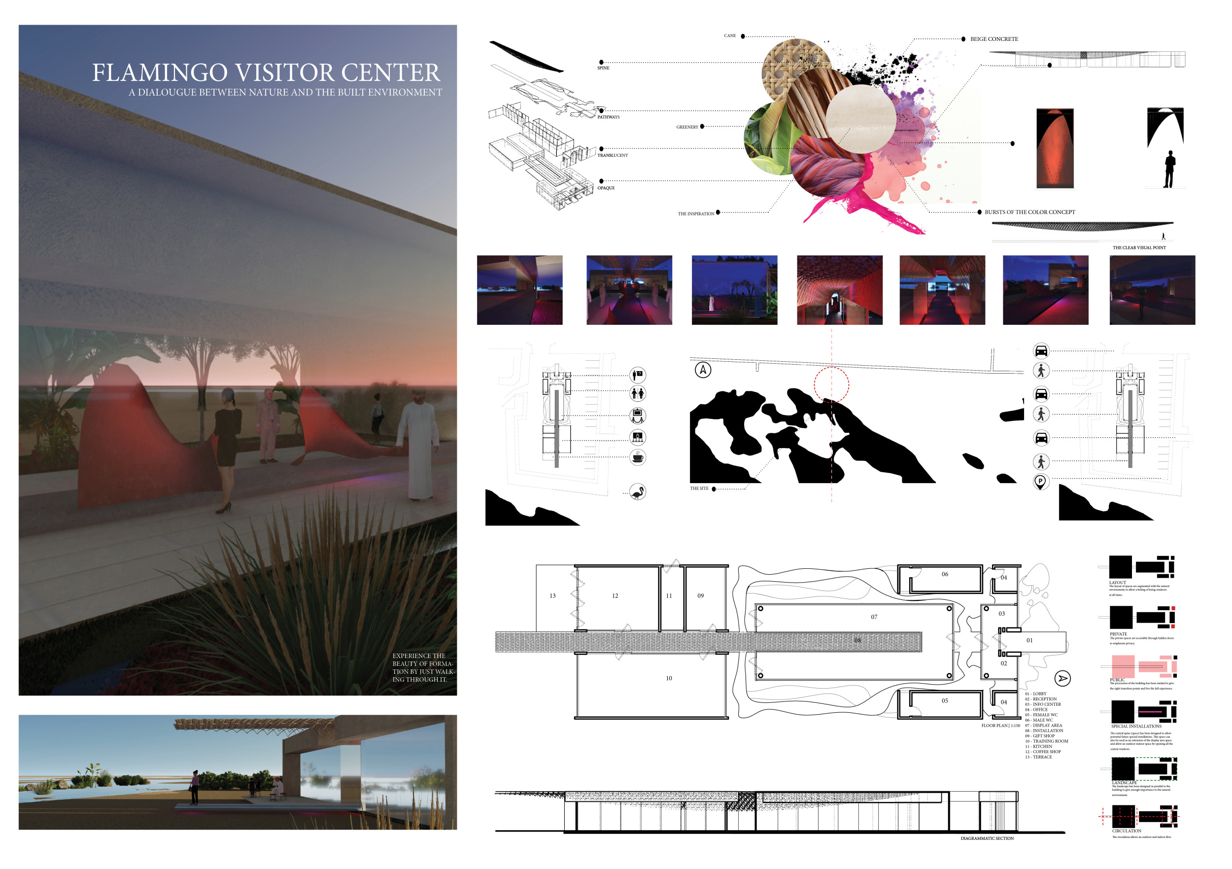 Architecture project // Feather-Inspired Cantilevered Structure ...