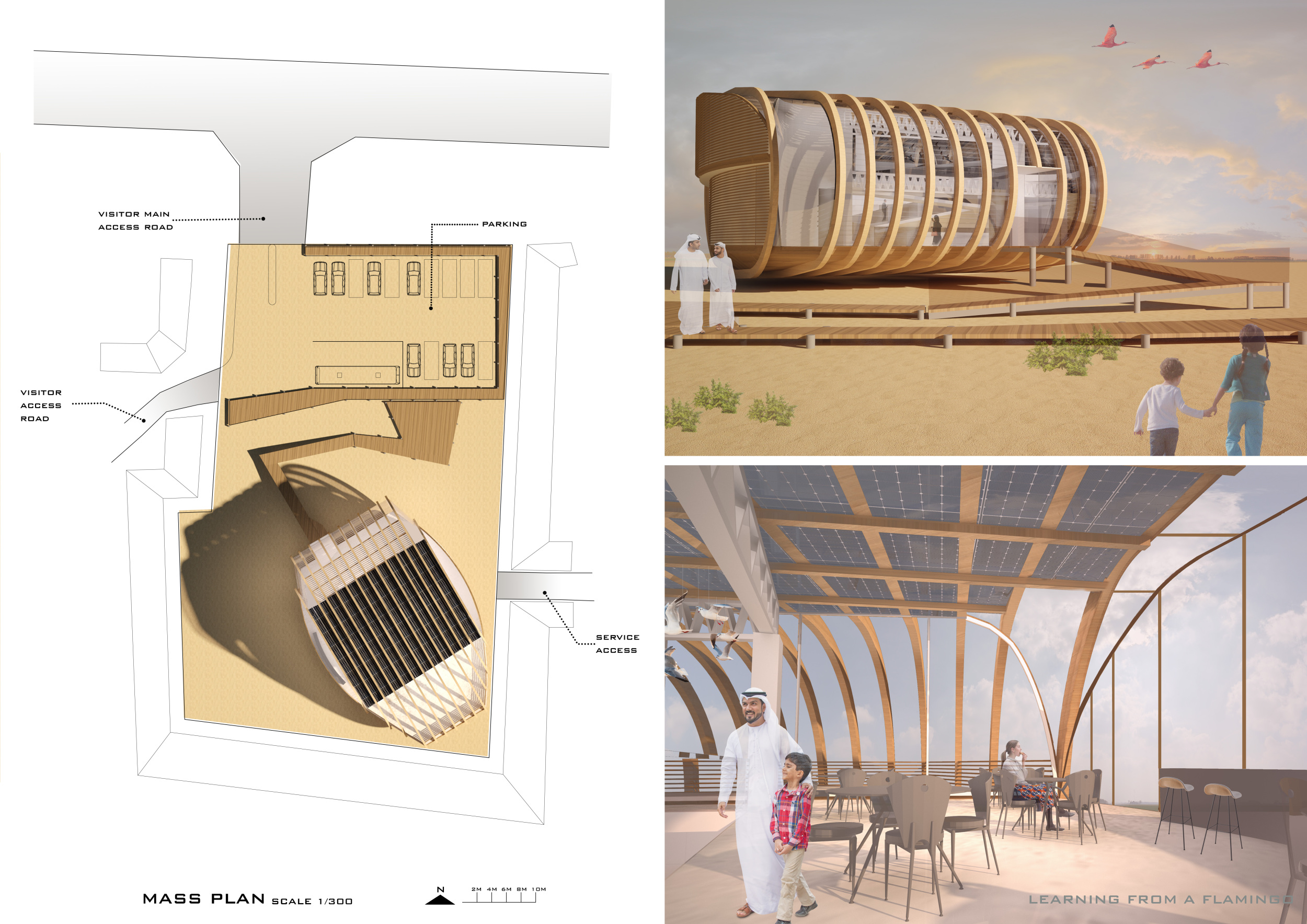 Architecture project // Bamboo Framework with Solar Panels Supporting ...
