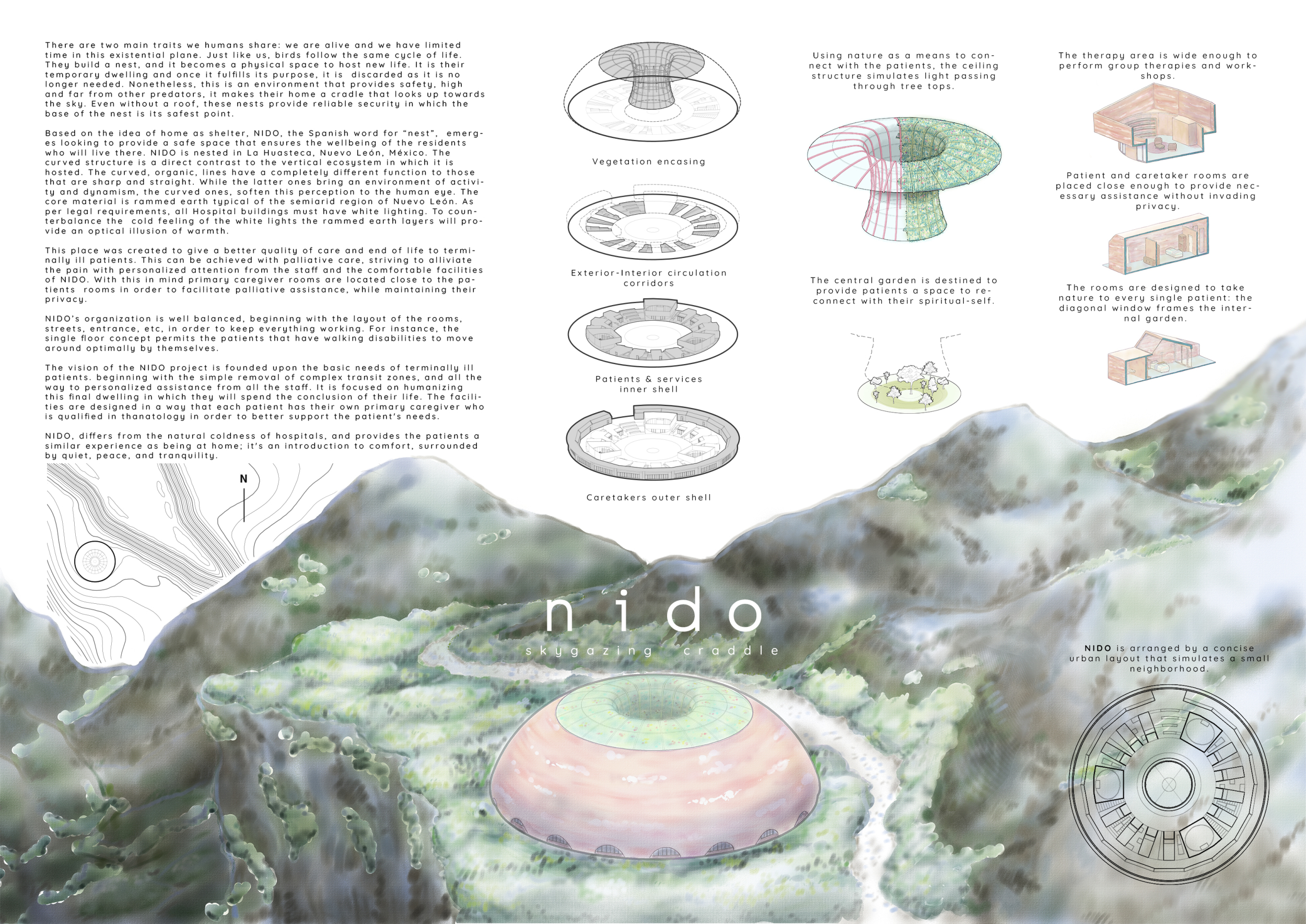 Architecture project // Curved Forms and Rammed Earth Create a ...