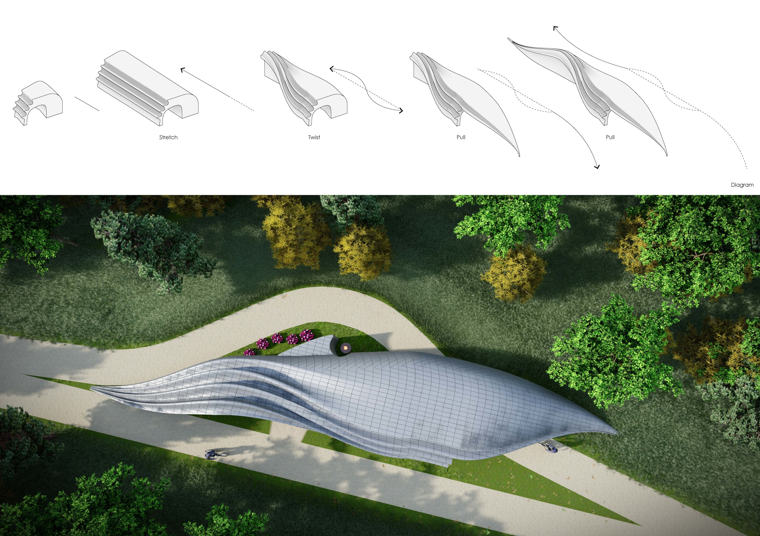 Architecture project // Aerodynamic Curves Enhance Cycling Experience ...