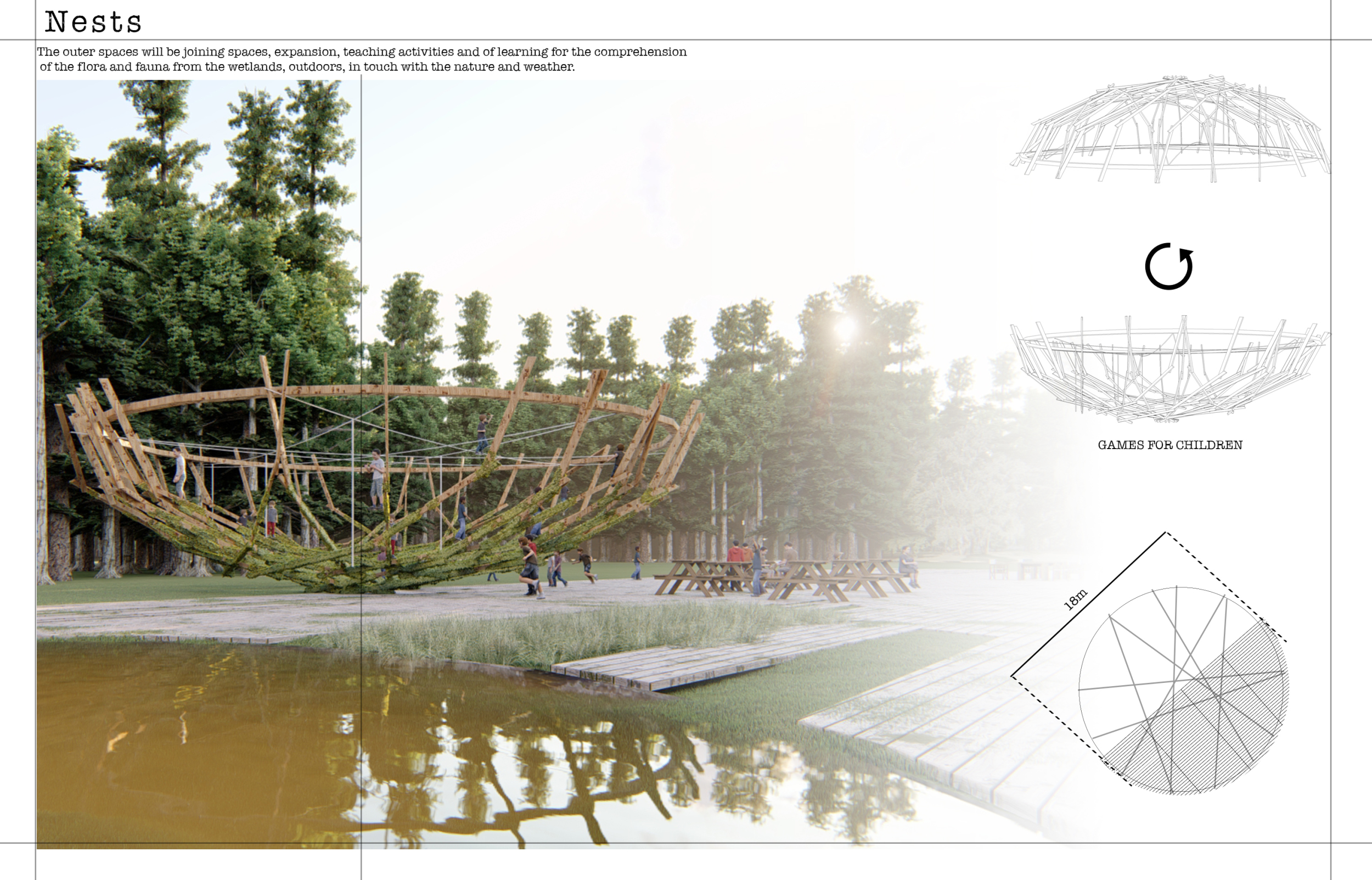 Architecture project // Wooden Envelope Embraces Nature with Inverted ...
