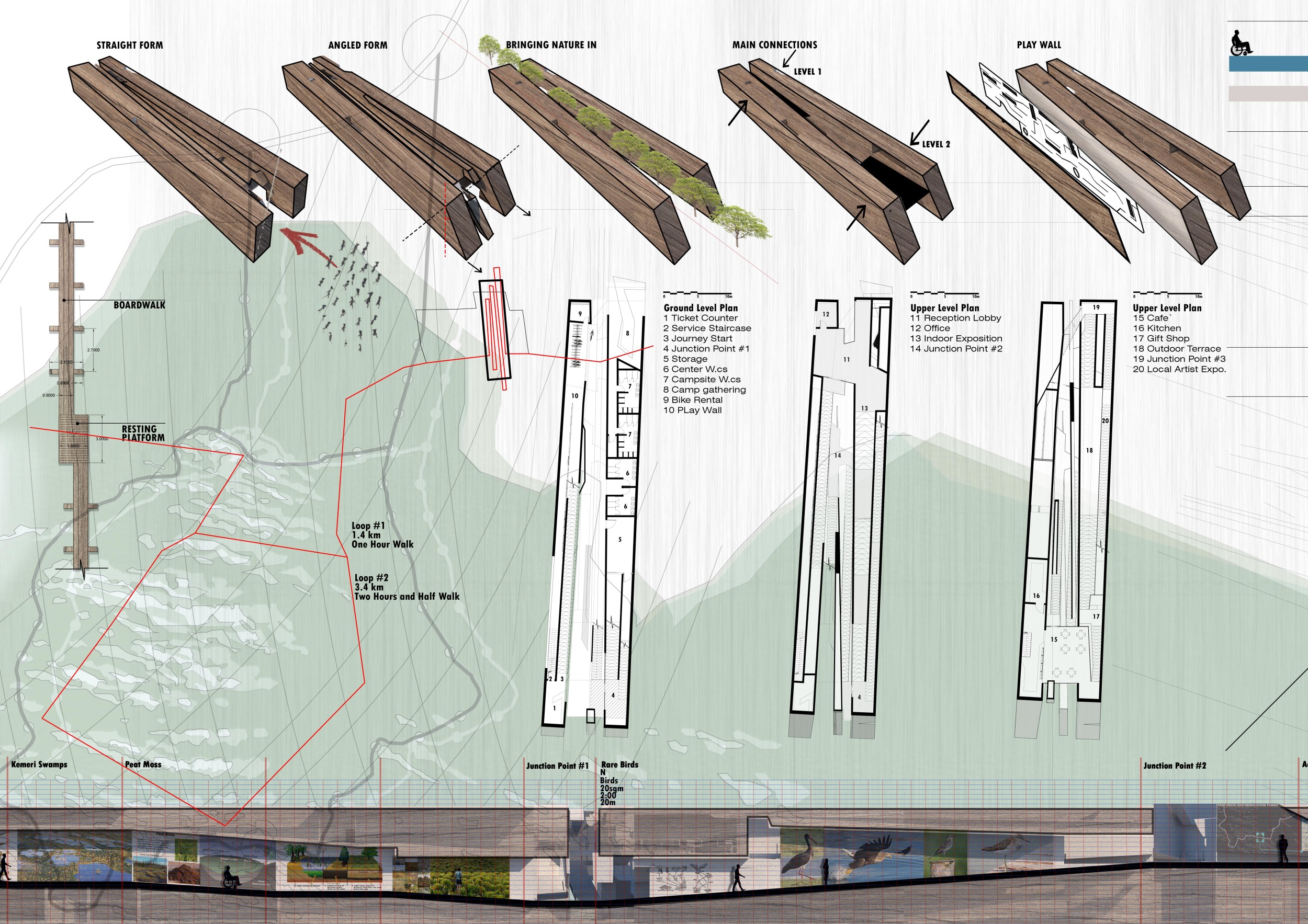 Architecture project // Educational Hub Integrating Nature with ...