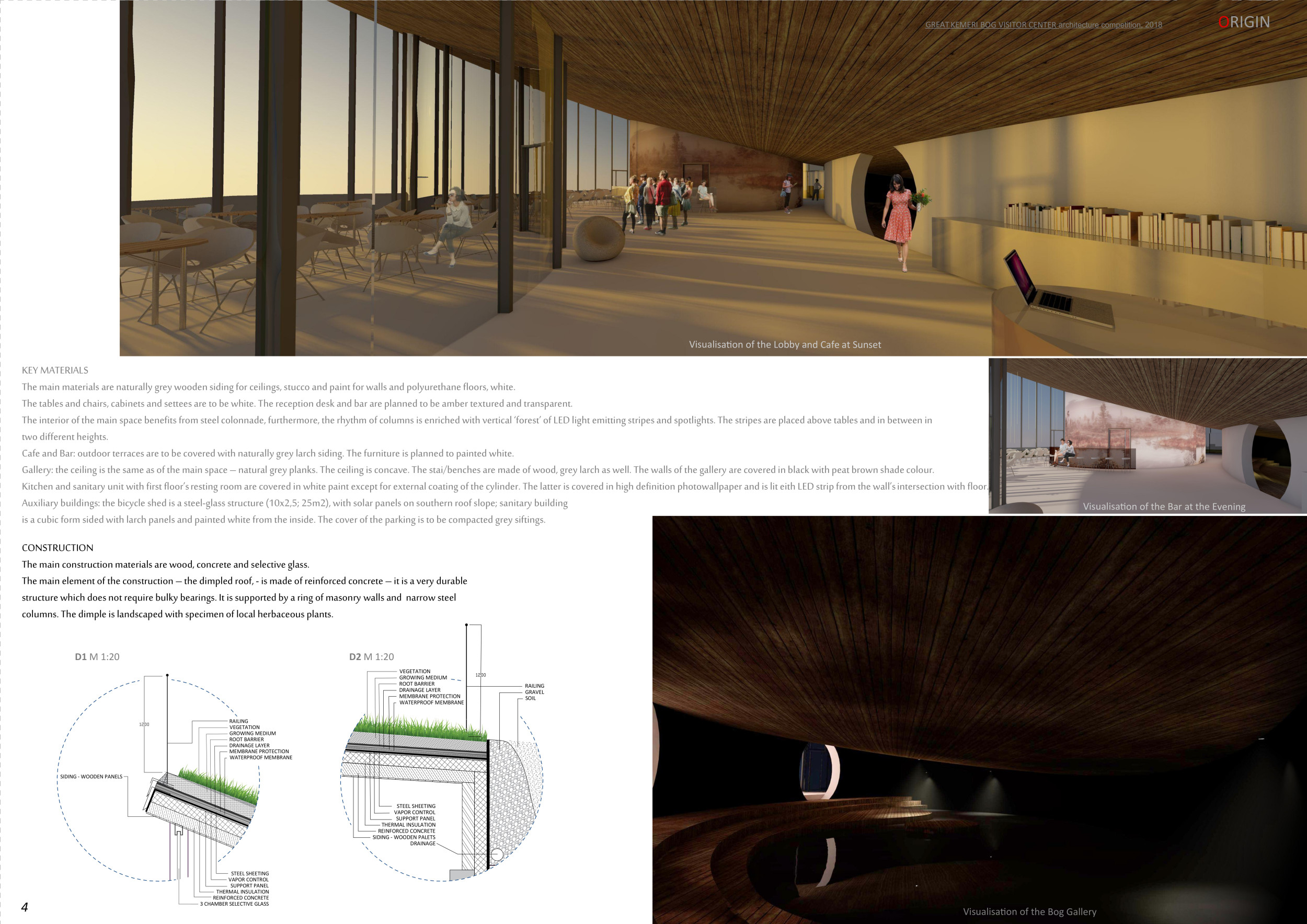 Architecture project // Dimpled Roof over Natural Meadow Enhancing ...
