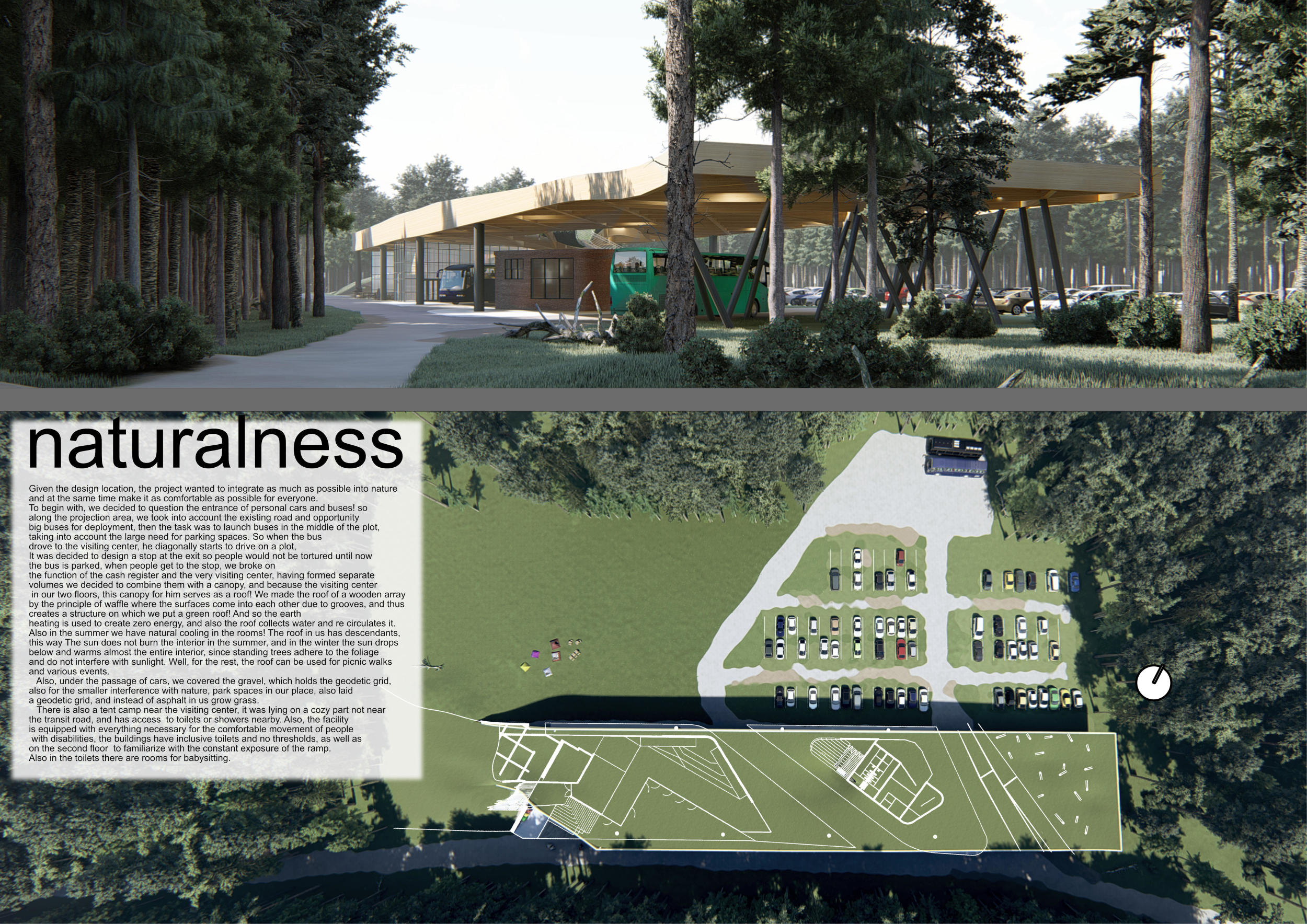 Architecture project // Waffle Roof Structure with Integrated Green ...