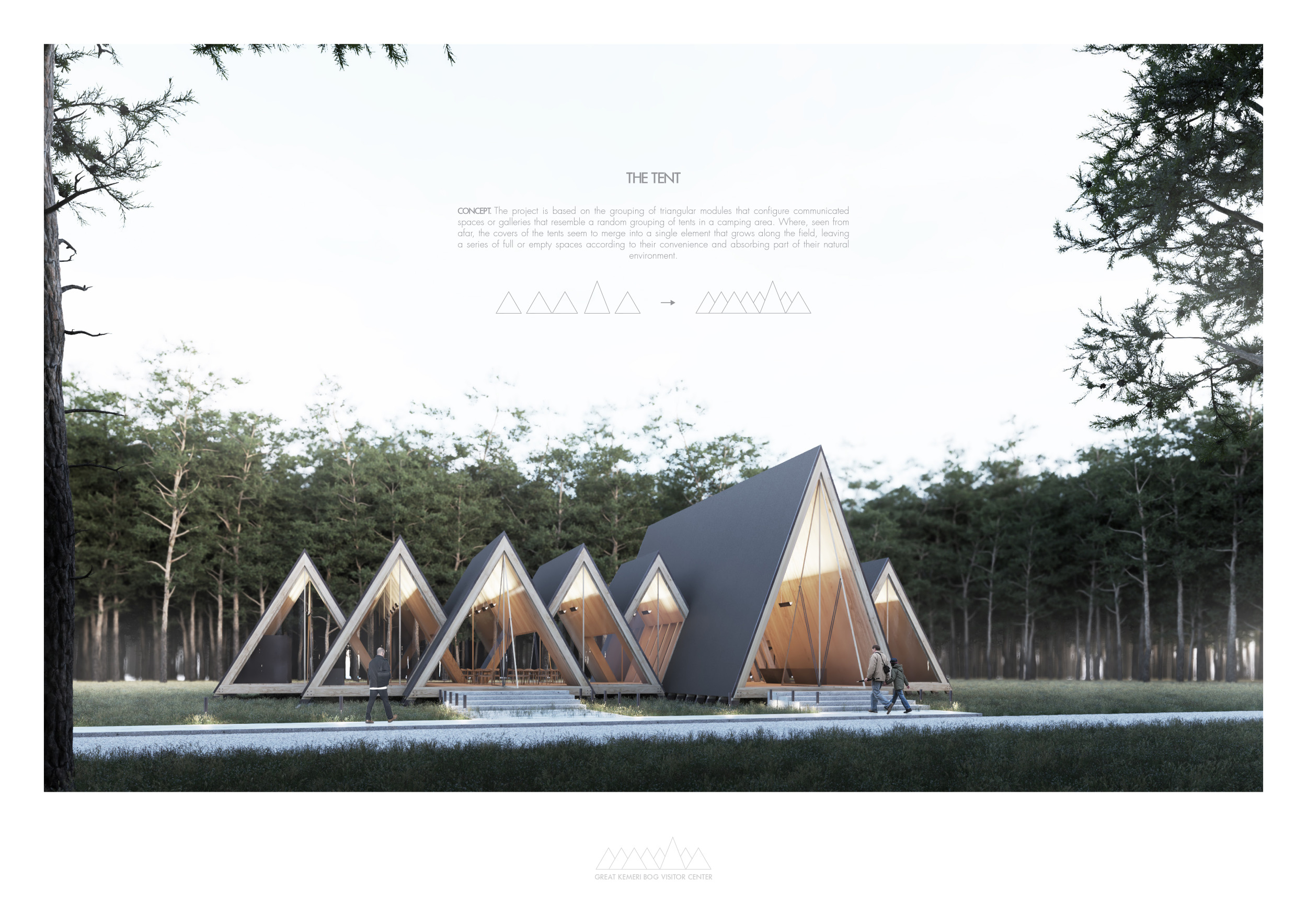 Architecture project // Timber Beams and Water Harvesting Surfaces in ...