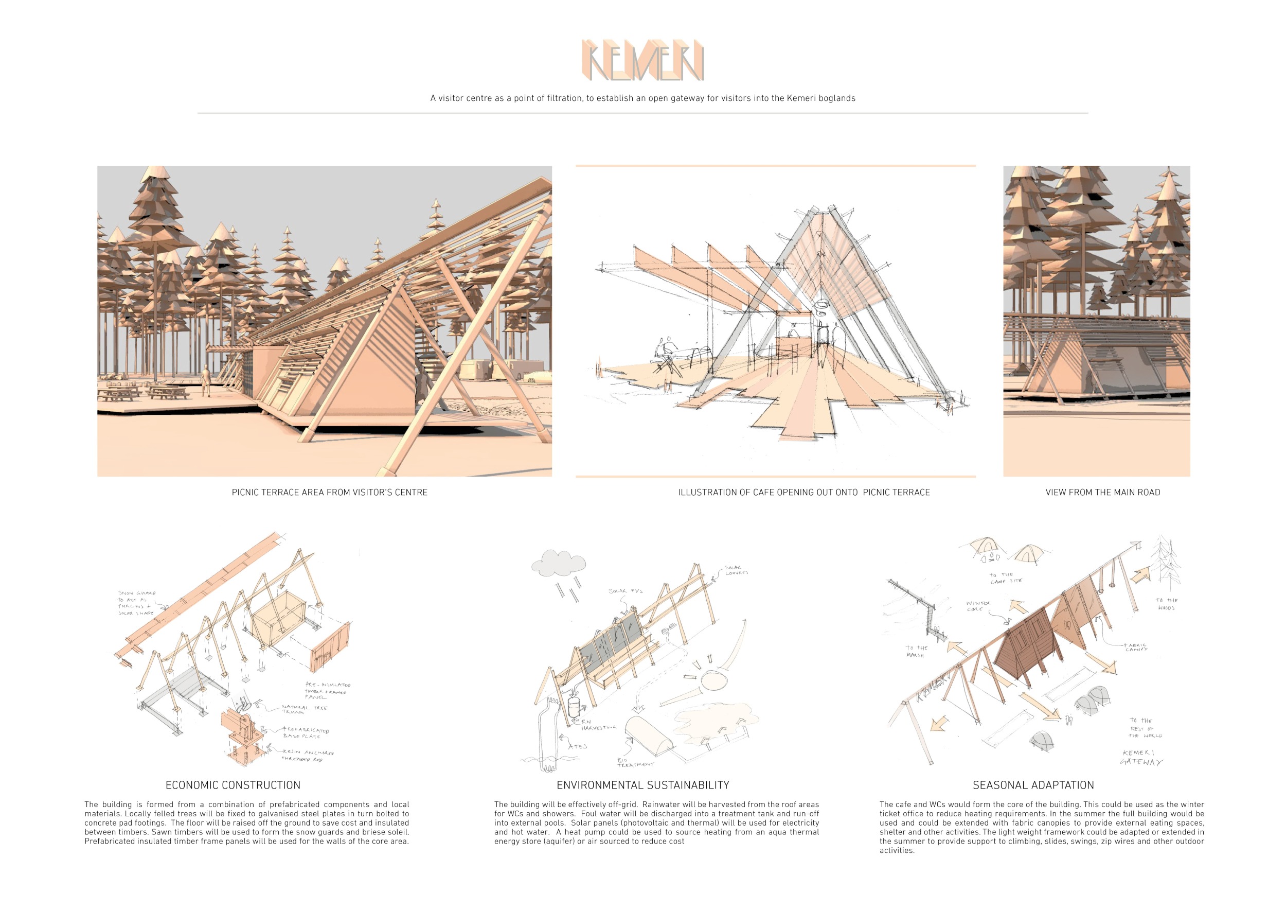 Architecture project // Timber Structure That Harvests Rainwater in a ...