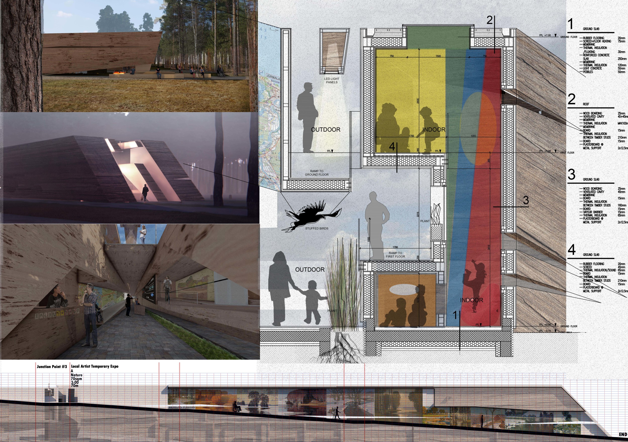 Architecture project // Educational Hub Integrating Nature with ...
