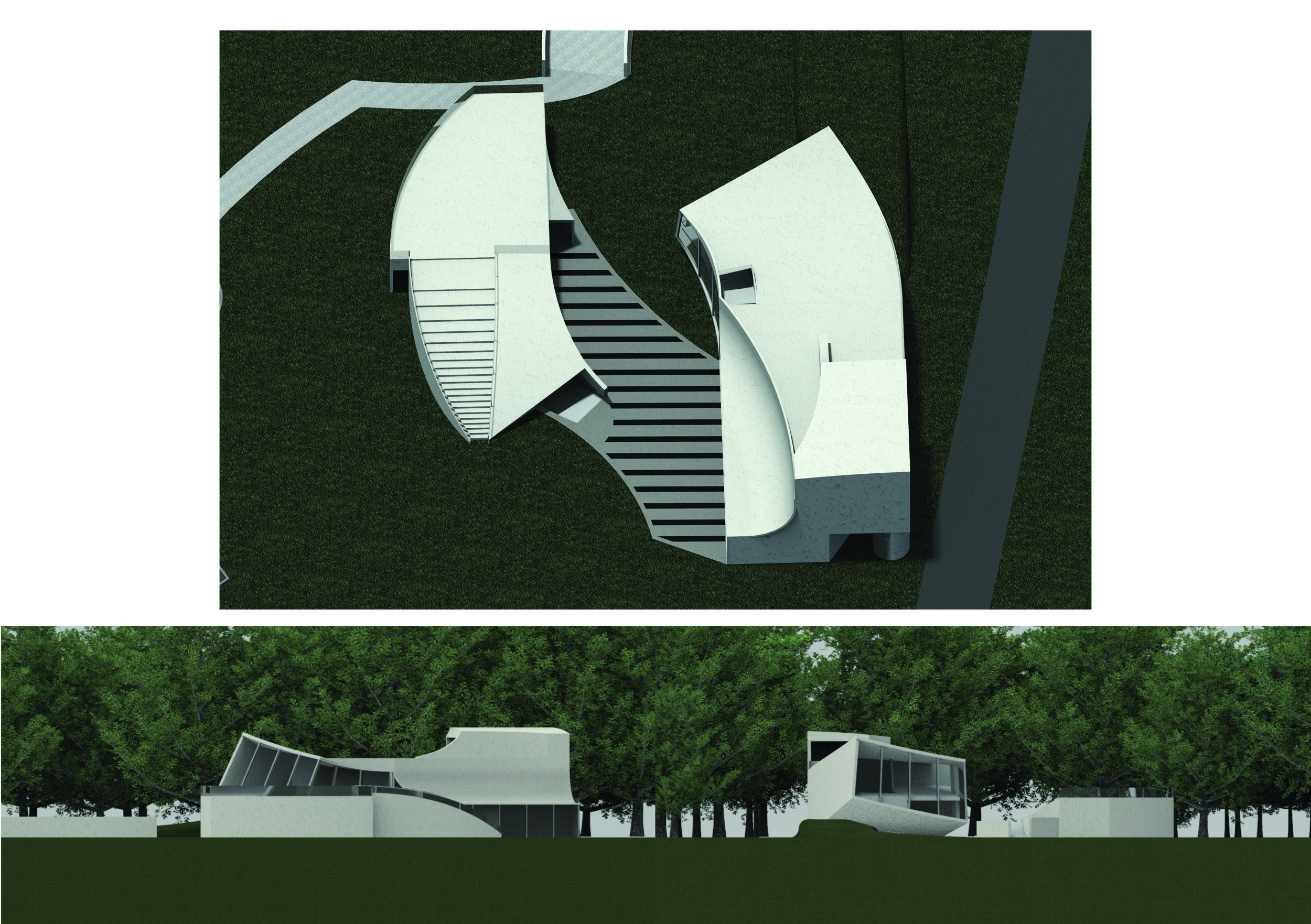 Architecture project // Subterranean Spaces with Occupiable Roofs in a ...