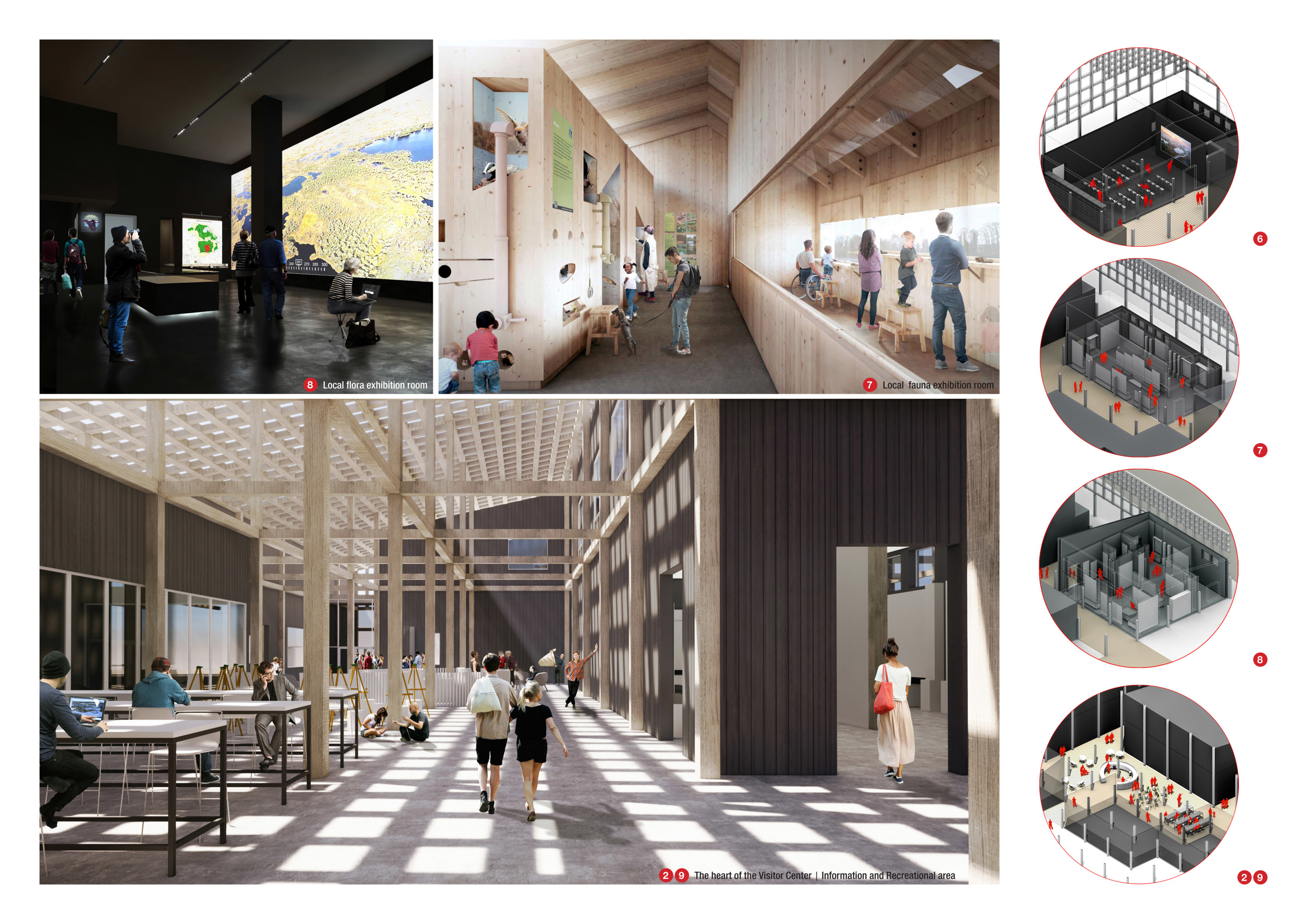 Architecture project // Bird Nesting Integration and Timber Pathways in ...