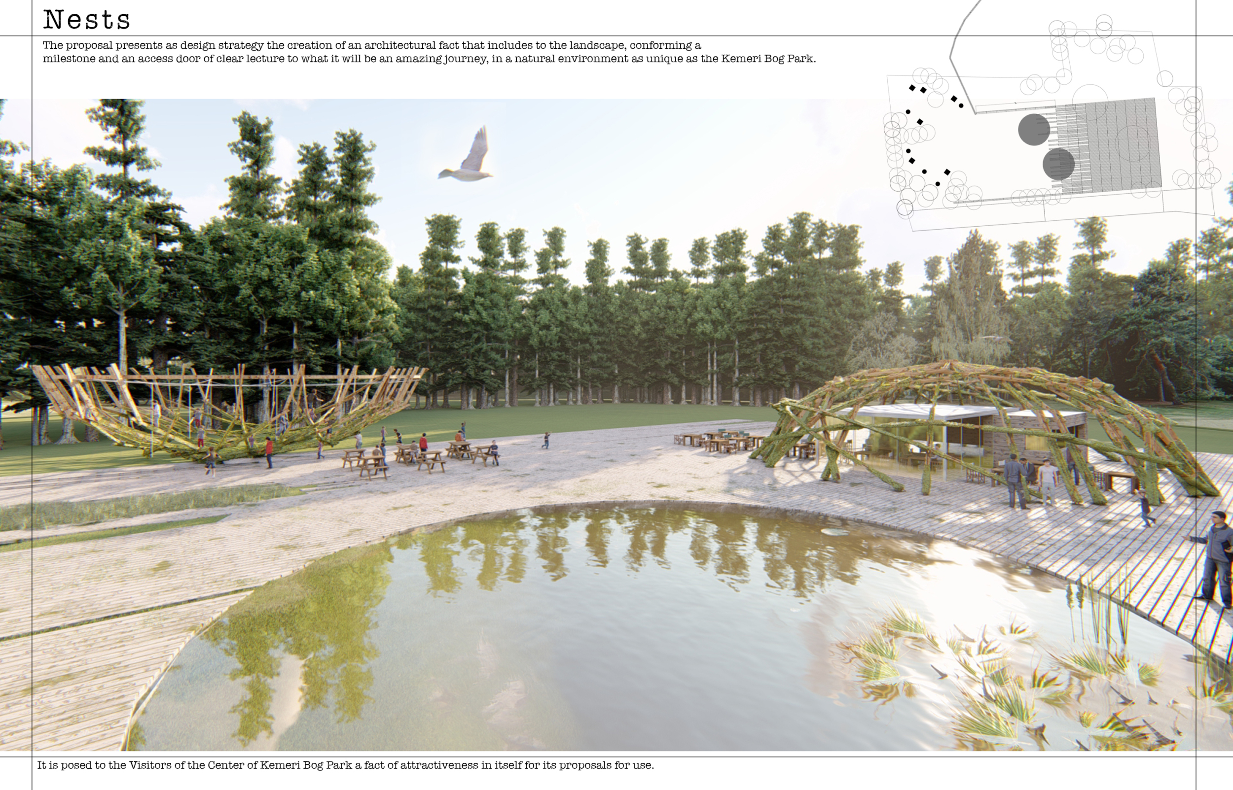 Architecture project // Wooden Envelope Embraces Nature with Inverted ...