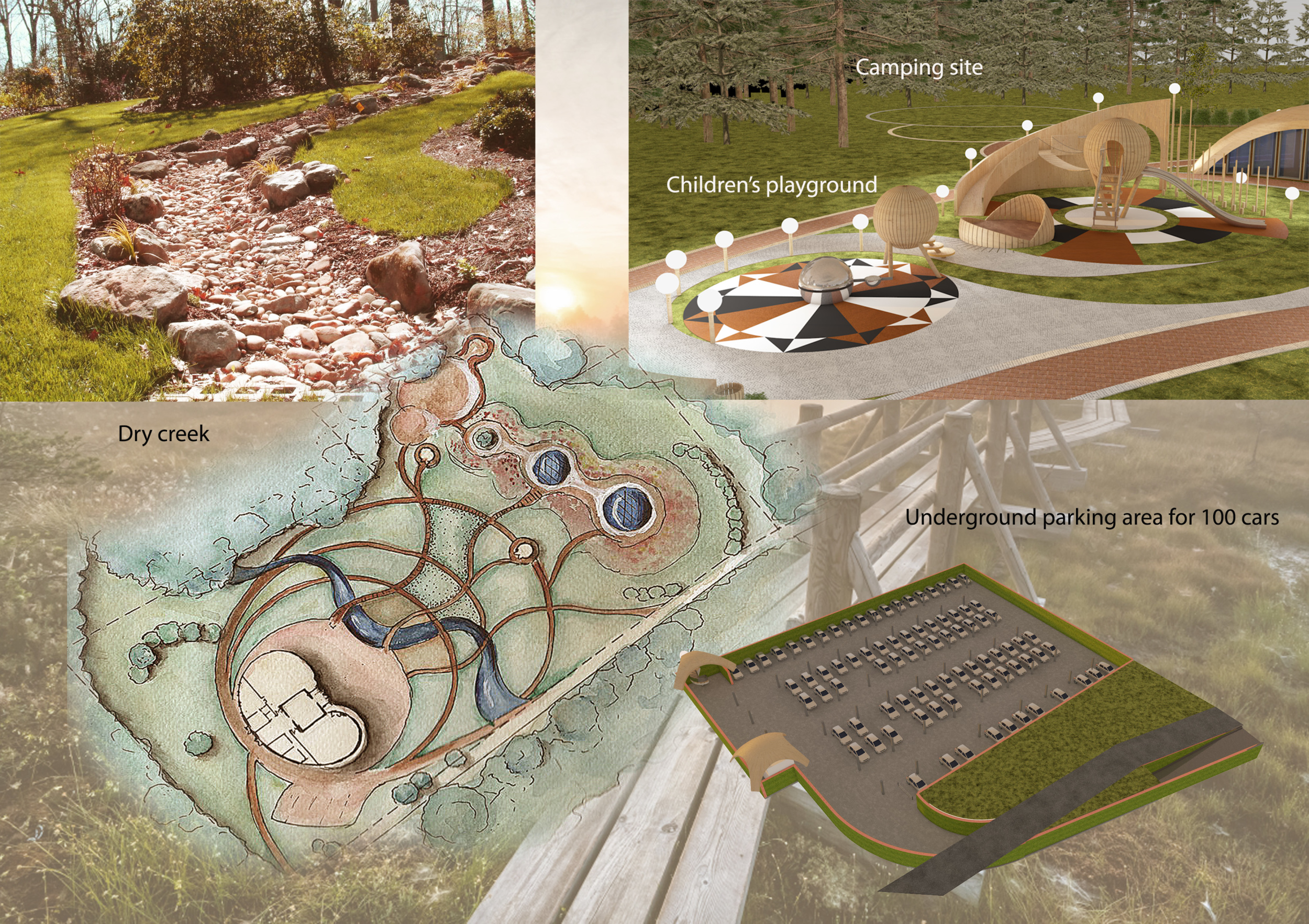 Architecture project // Community Hub Integrating Dry Creek and Outdoor ...