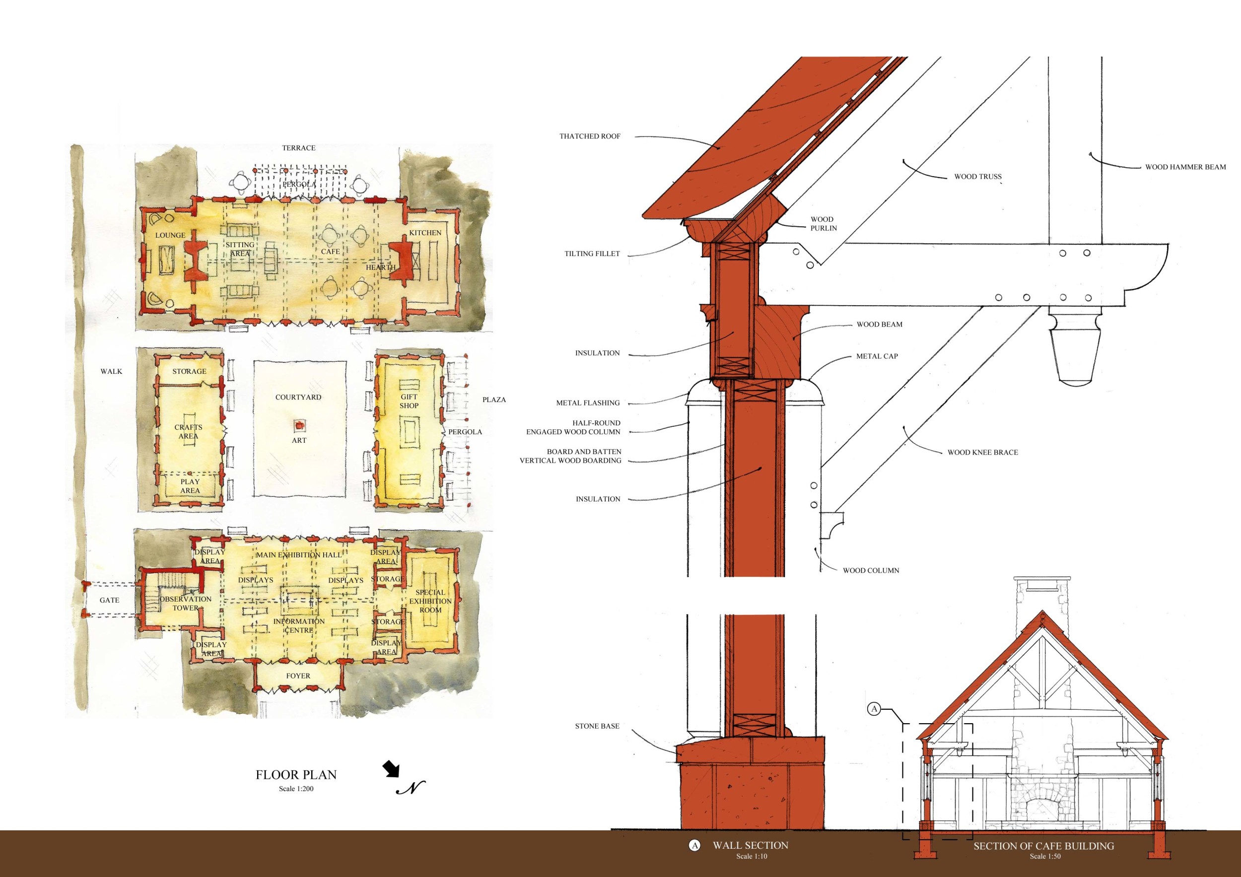 Architecture project // Observation Tower with Community Art Spaces in ...