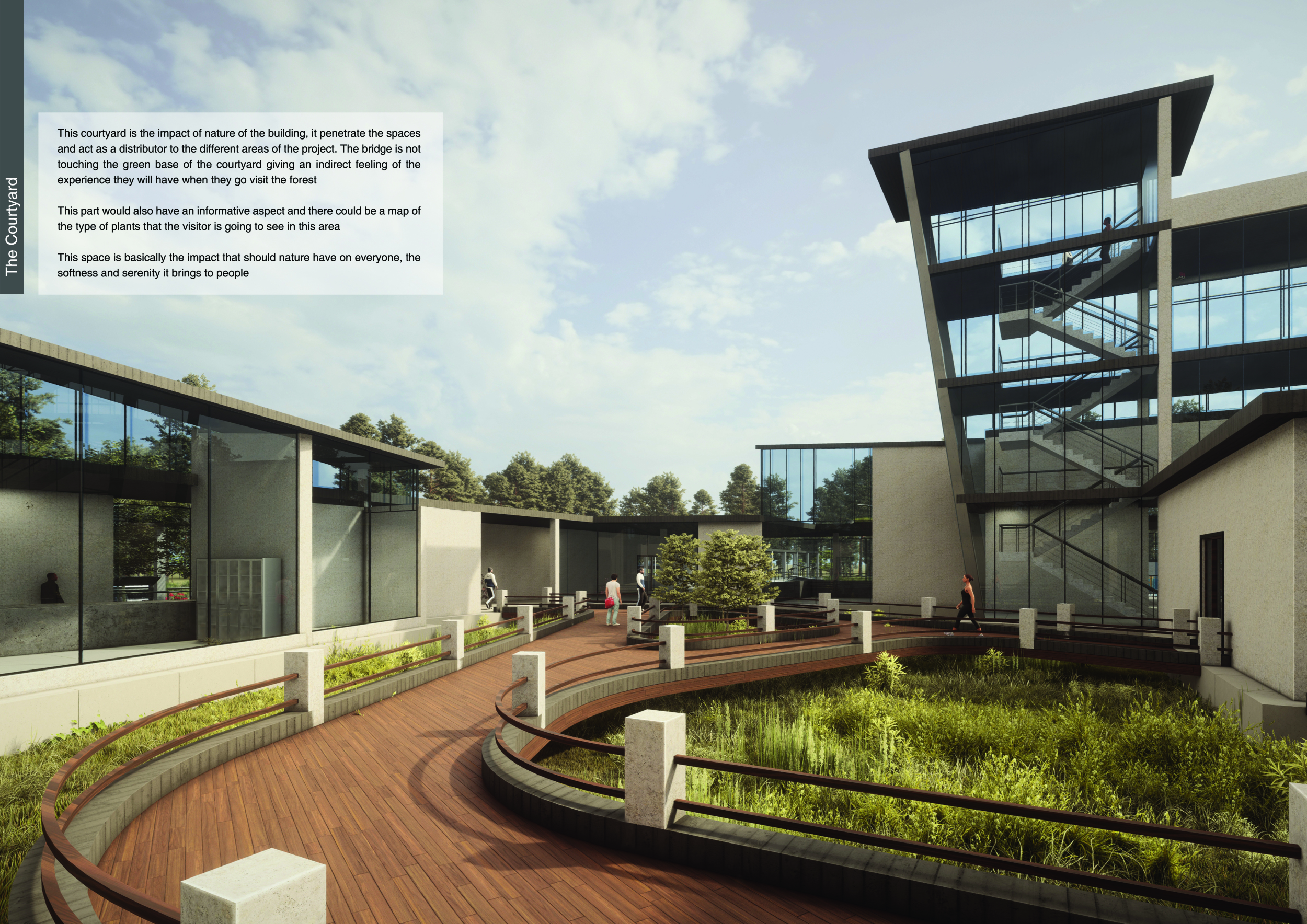 Architecture project // Elevated Concrete Structure Embracing Forest ...