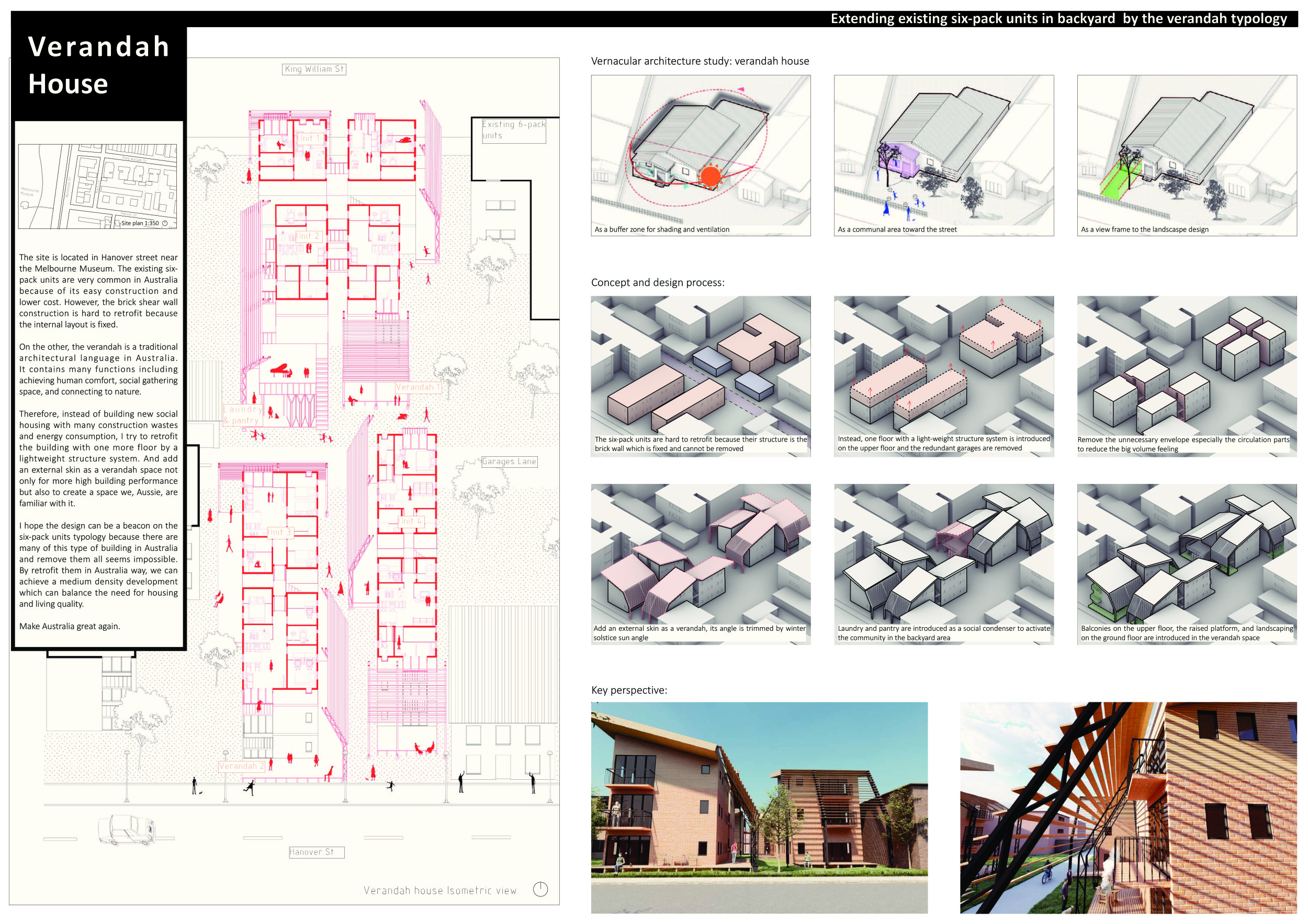 Architecture project // Verandah-Enhanced Upper Levels with Lightweight ...
