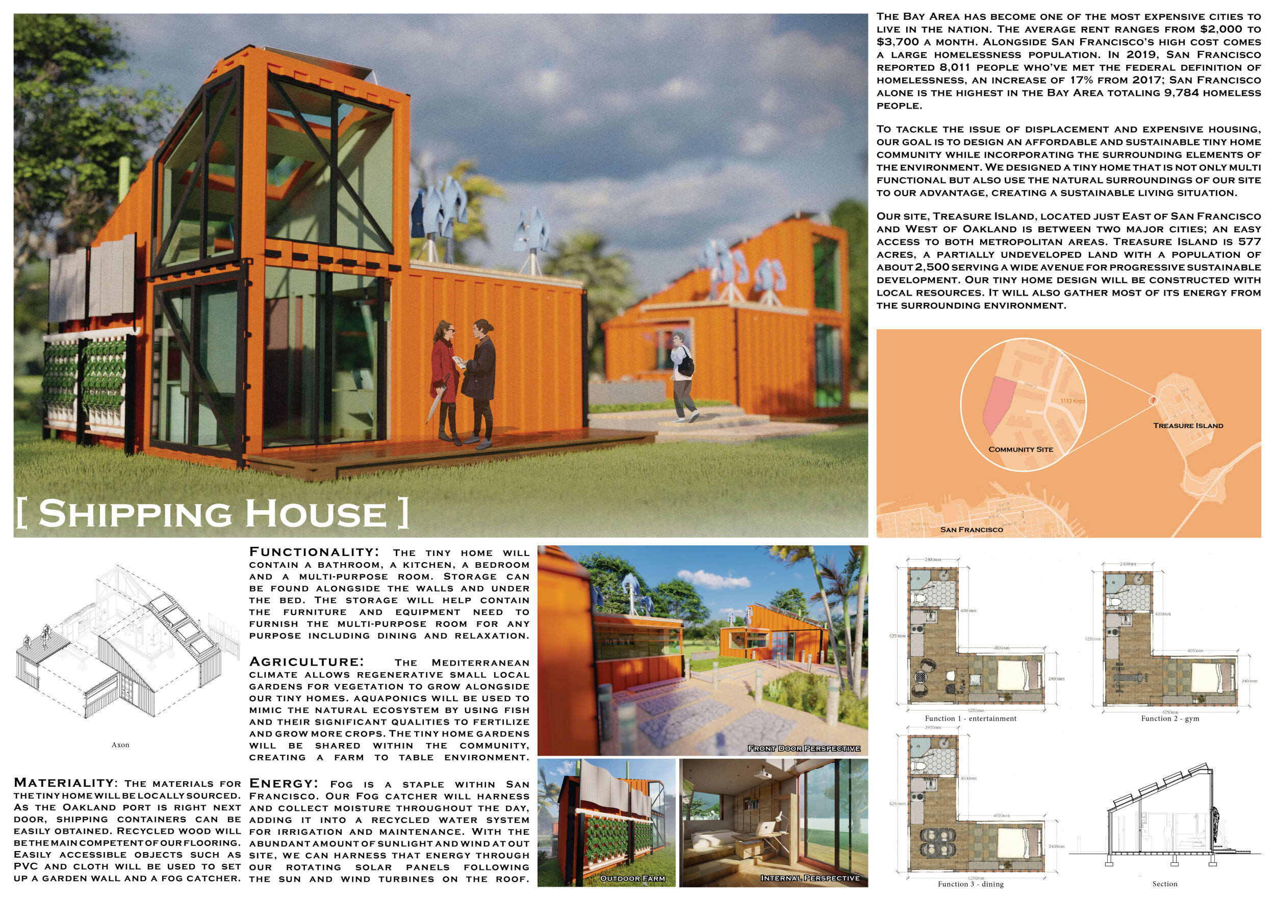 Architecture project // Sustainable Living Through Recycled Wood and ...