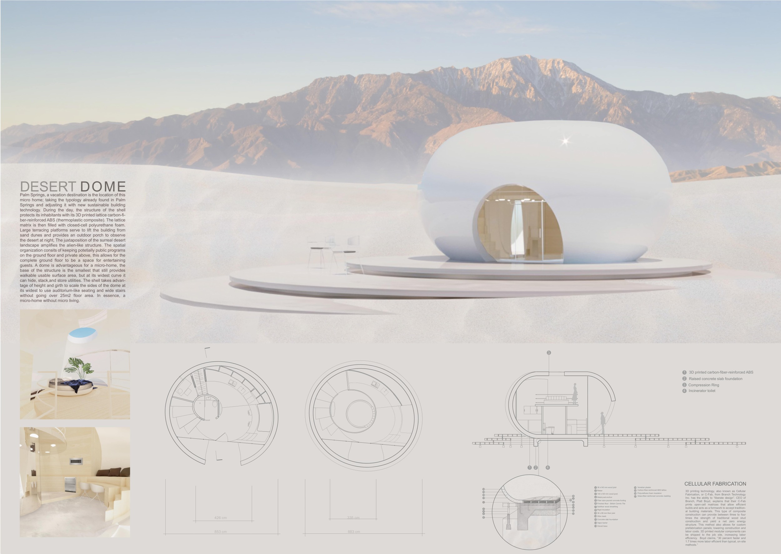 Architecture project // 3d Printed Carbon-Fiber Dome with Energy ...