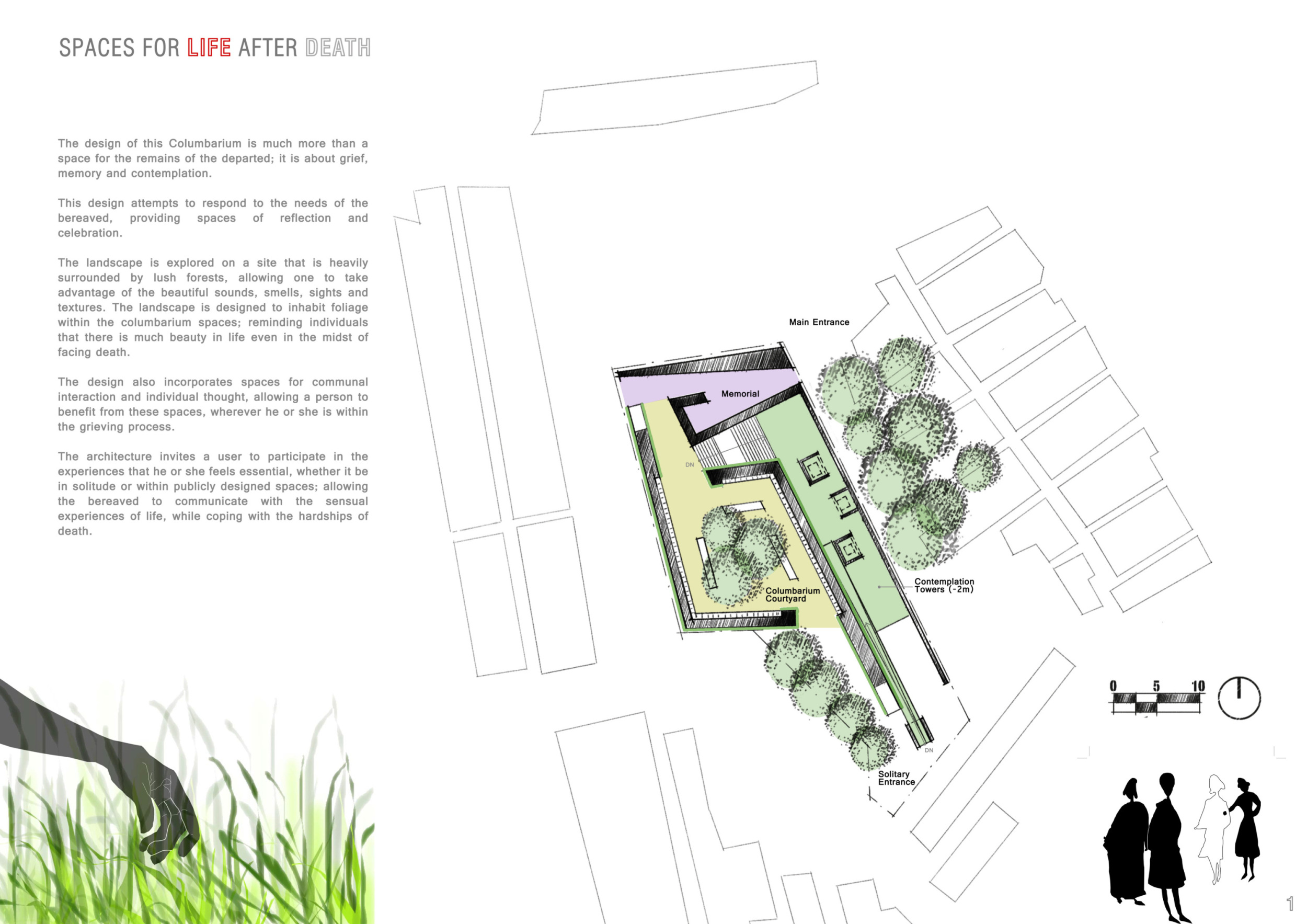 Architecture project // Textured Concrete Towers with Interactive ...