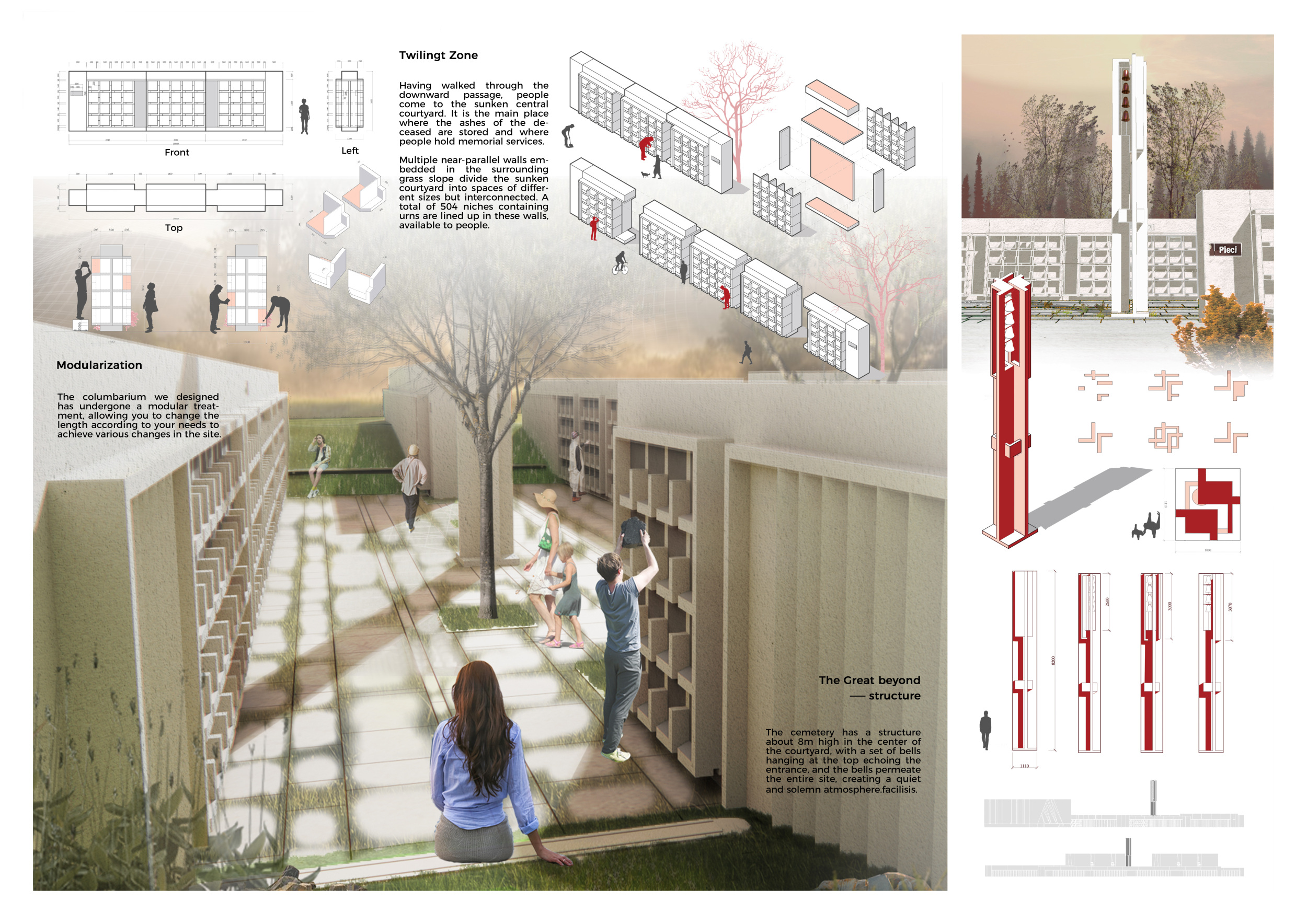 Architecture project // Soundscape of Reflection Within a Natural Gray ...