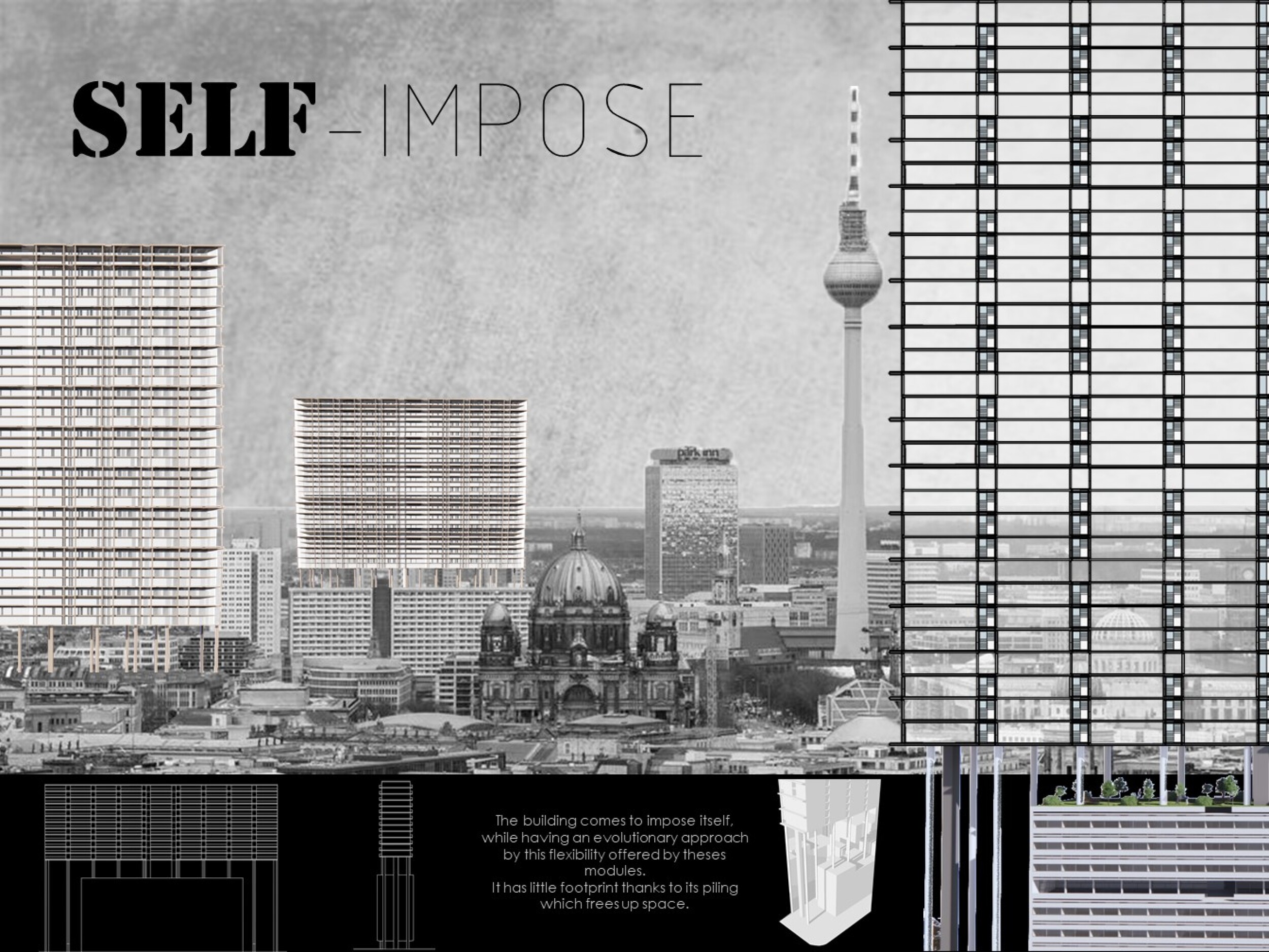 Architecture project // Elevated Space with Modular Footprint