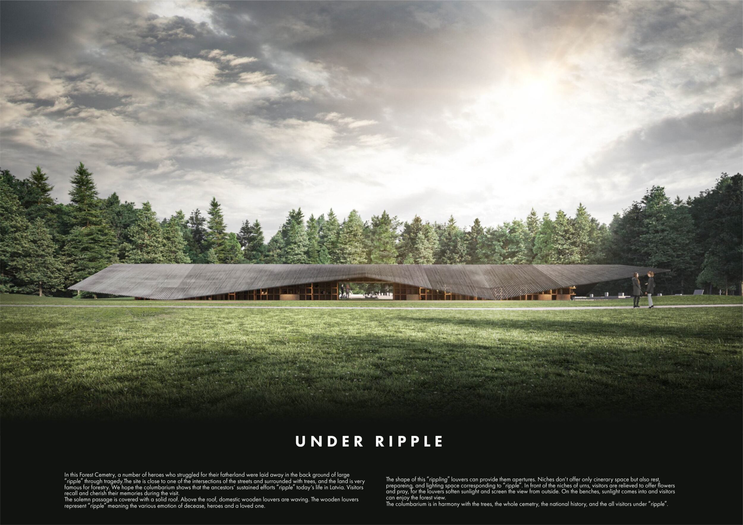 Architecture project // Water Feature and Cinerary Niches Within a ...