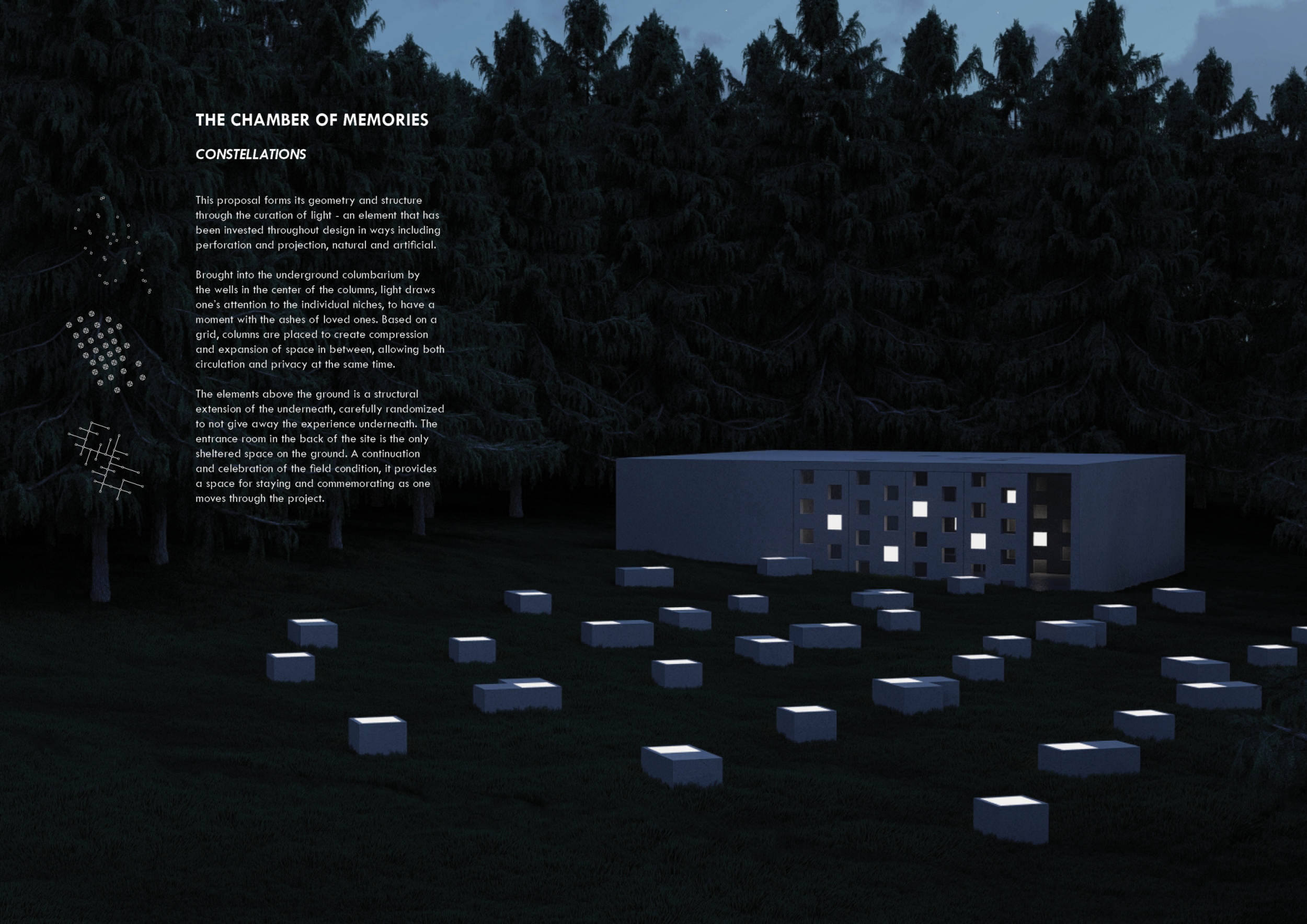 Architecture project // Light-Infused Columbarium with Dynamic Wells ...