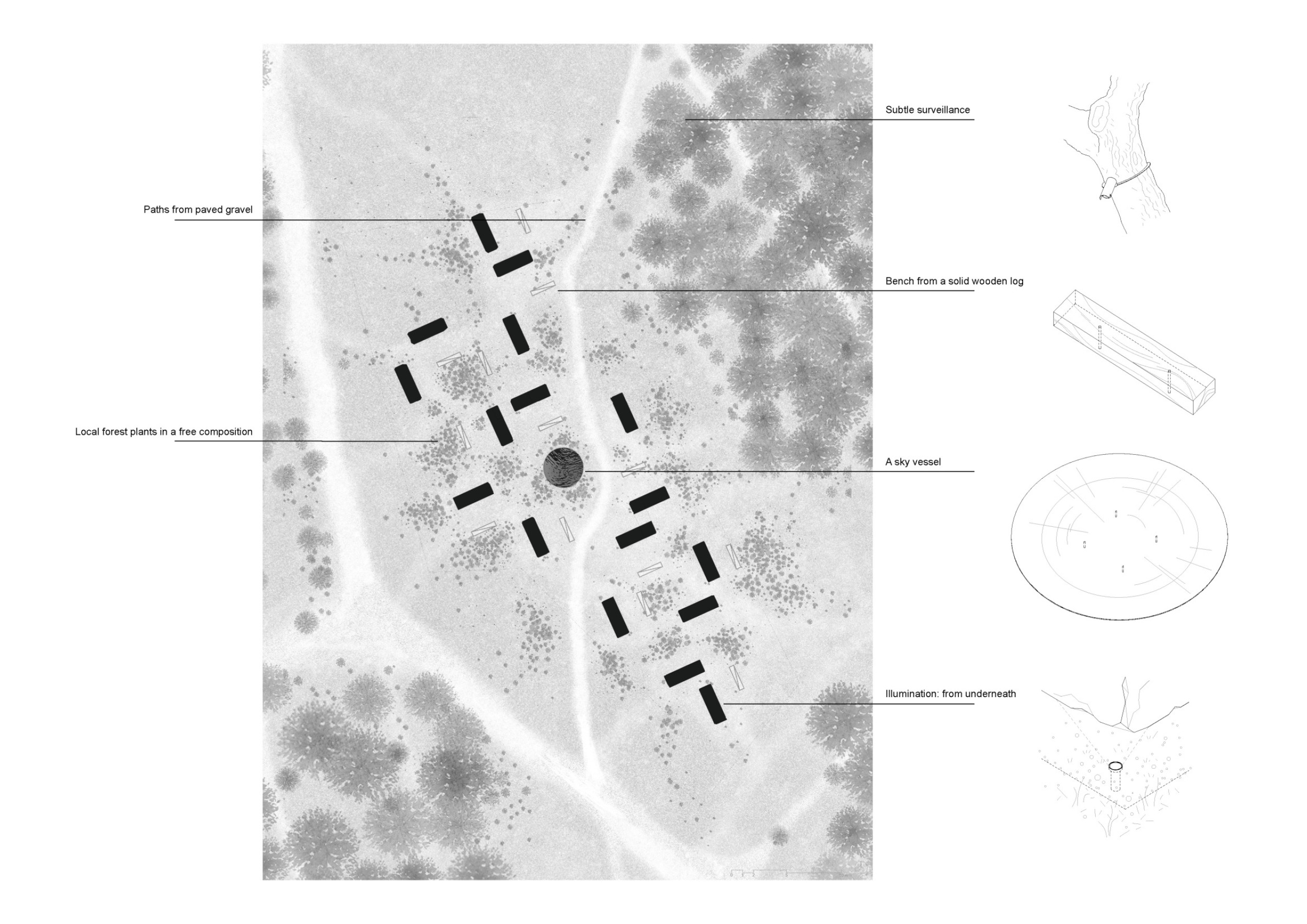 Architecture project // Basalt Niches and Cast Iron Details in a ...