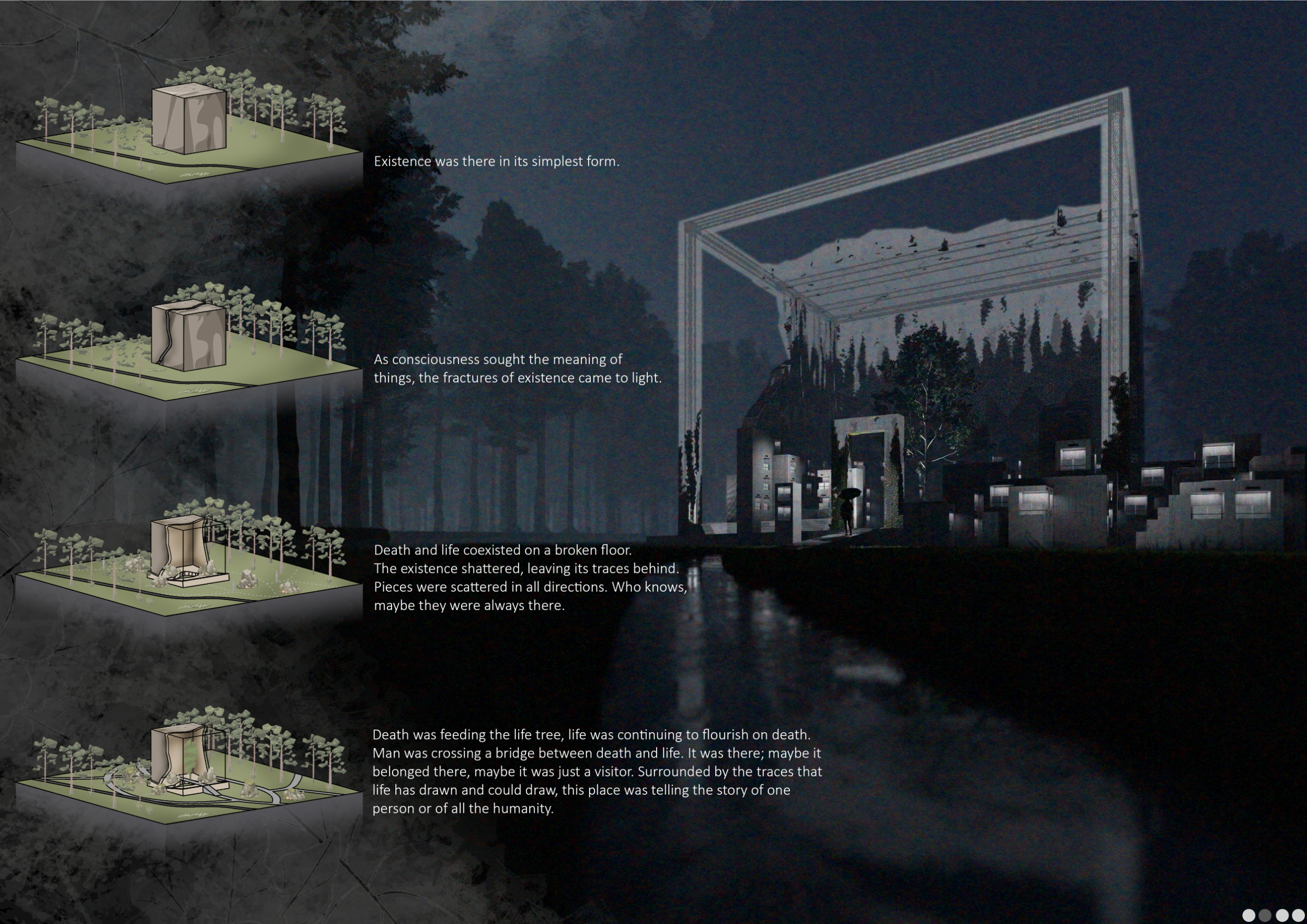 Architecture project // Ivy-Integrated Concrete and Steel Memorial ...