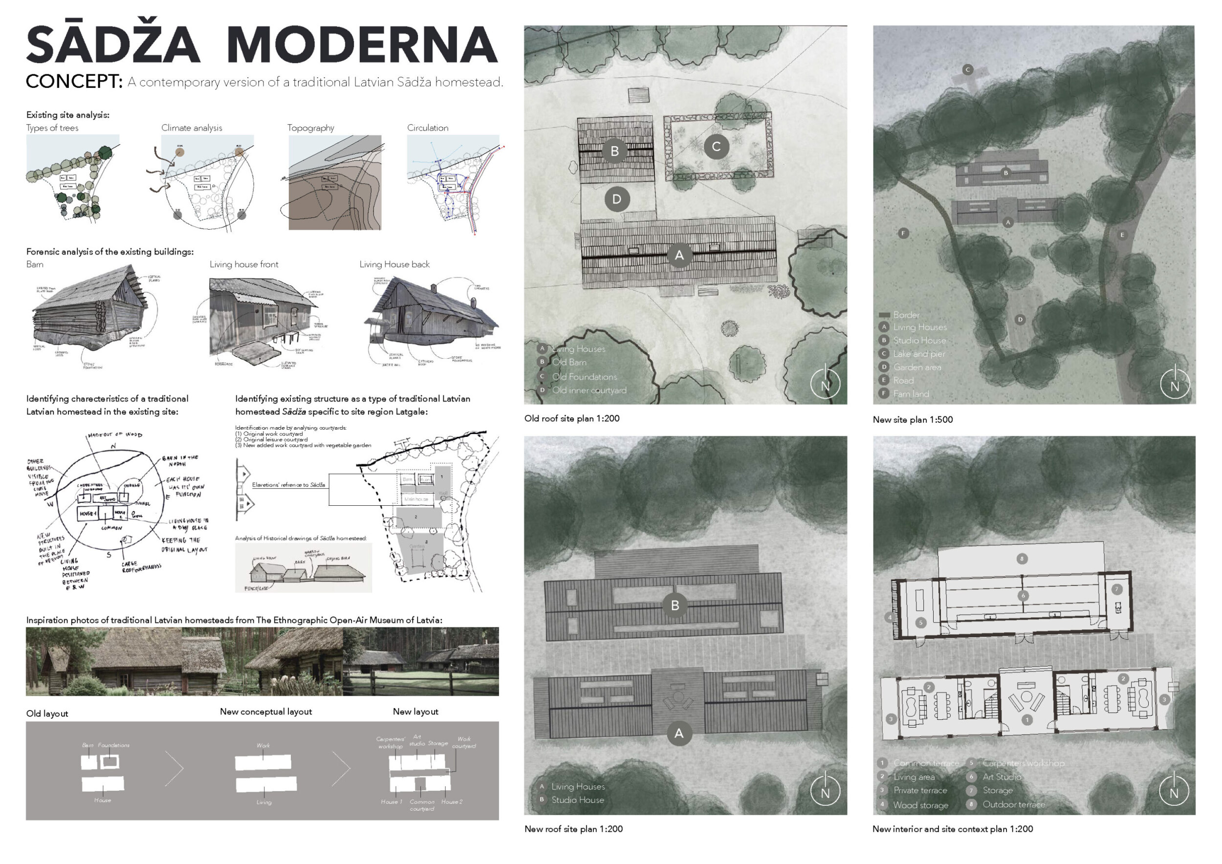 Architecture project // Timber Framework and Courtyard Living in a ...