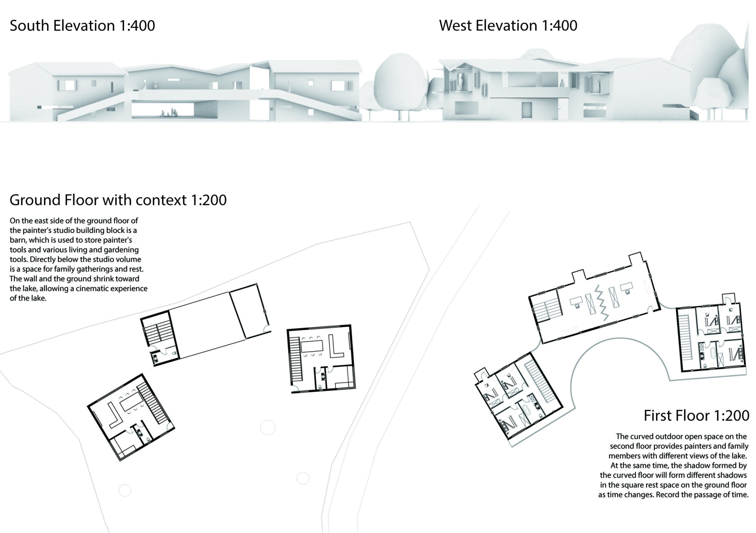 Architecture project // Curved Spaces and Rhythmic Fenestration in ...