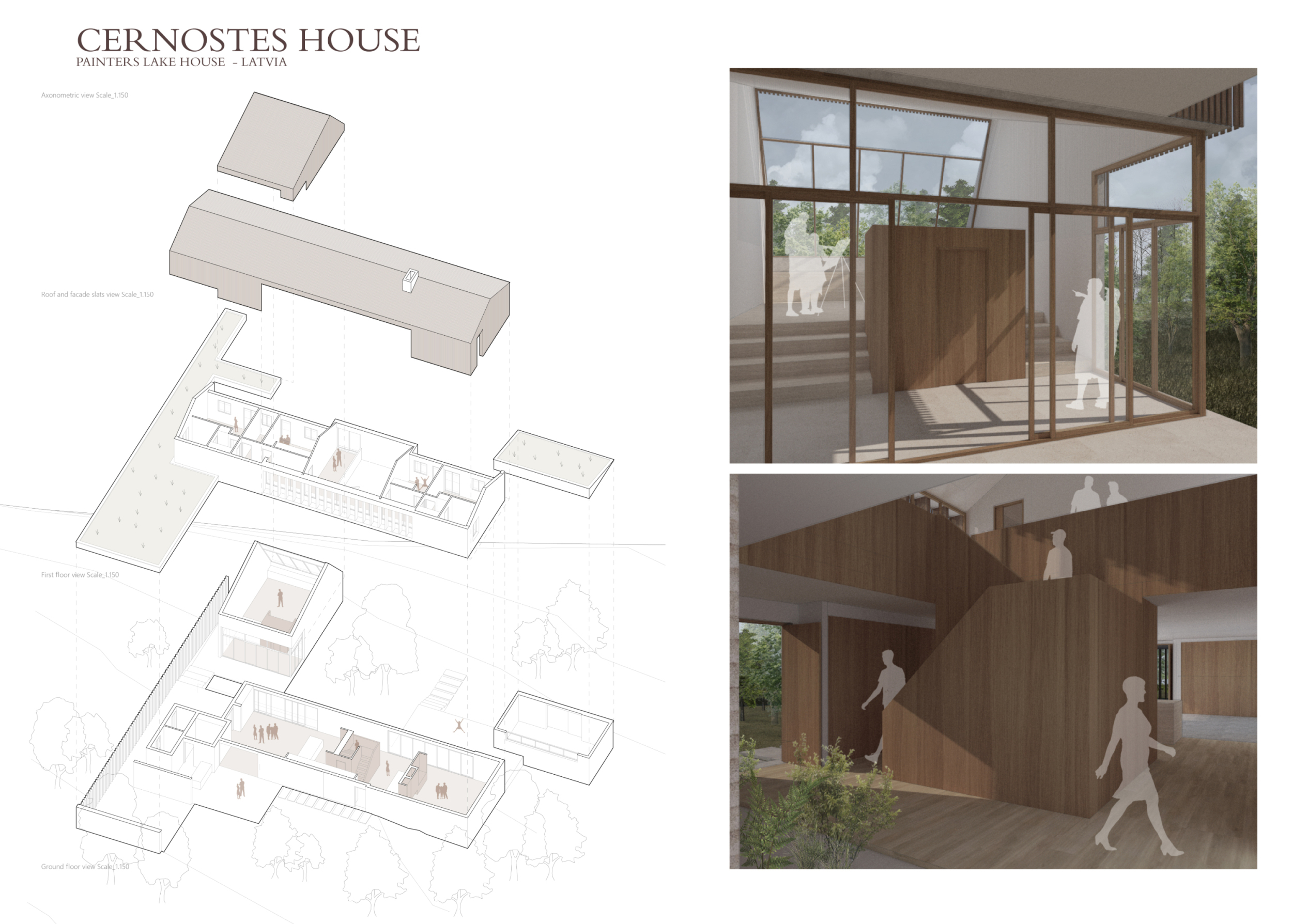 Architecture project // Heavy Materials and Wood Accents in a Community ...