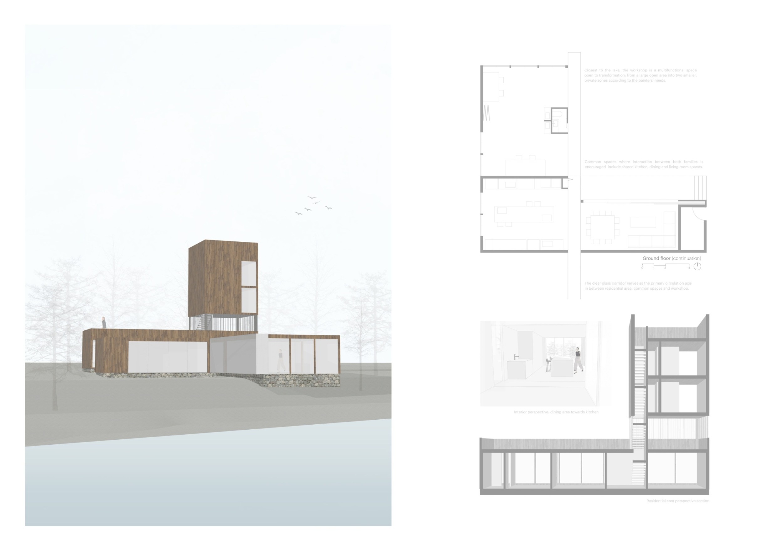Architecture project // Lattice-Structured Terrace Embracing Natural ...